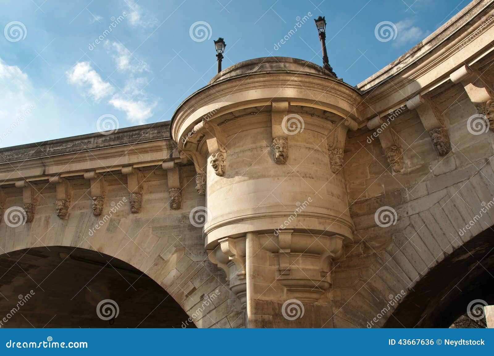 New bridge in Paris stock photo. Image of seine, nature - 43667636