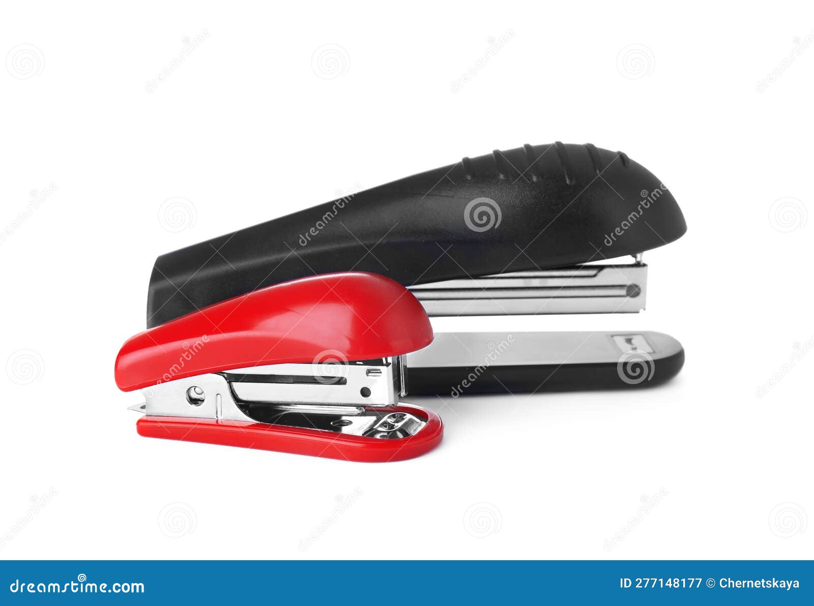 New Bright Color Staplers Isolated on White Stock Image - Image of ...