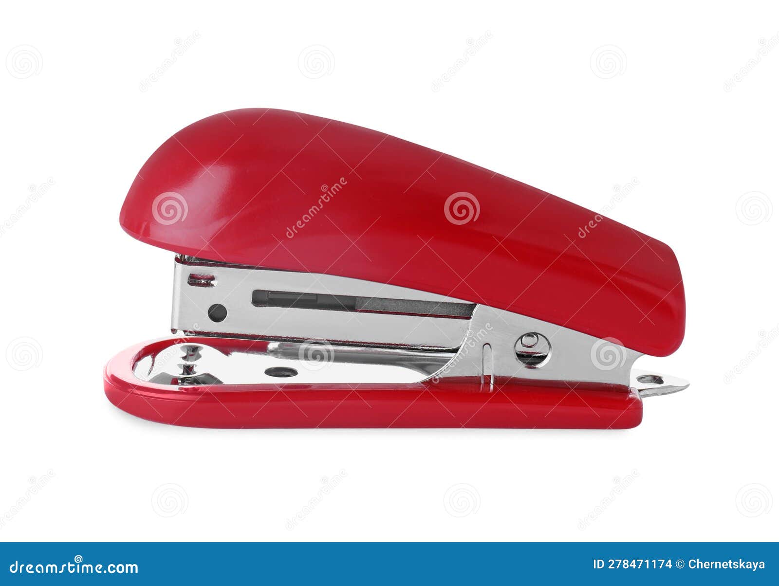 New Bright Red Stapler Isolated on White Stock Photo - Image of stapler ...