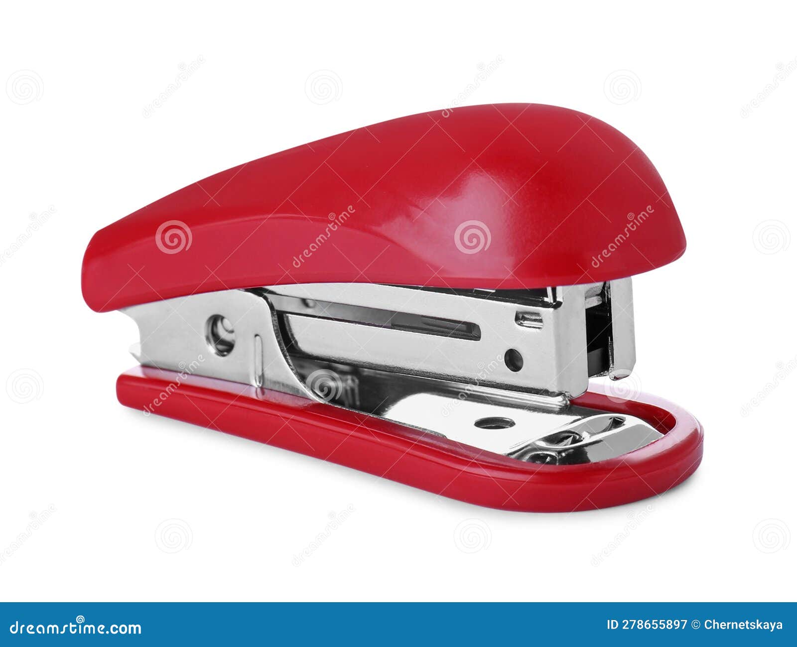 New Bright Red Stapler Isolated on White Stock Image - Image of stapler ...