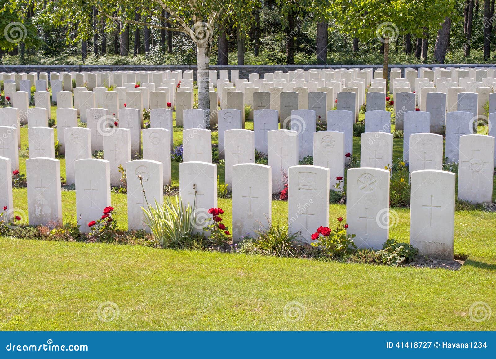 The New British Cemetery World War 1 Flanders Fields Stock Photography ...