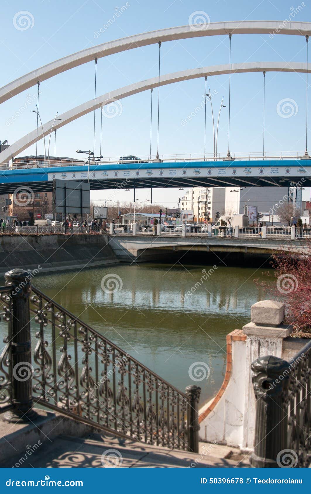The New Bucharest Basarab Bridge Editorial Stock Photo - Image of ...