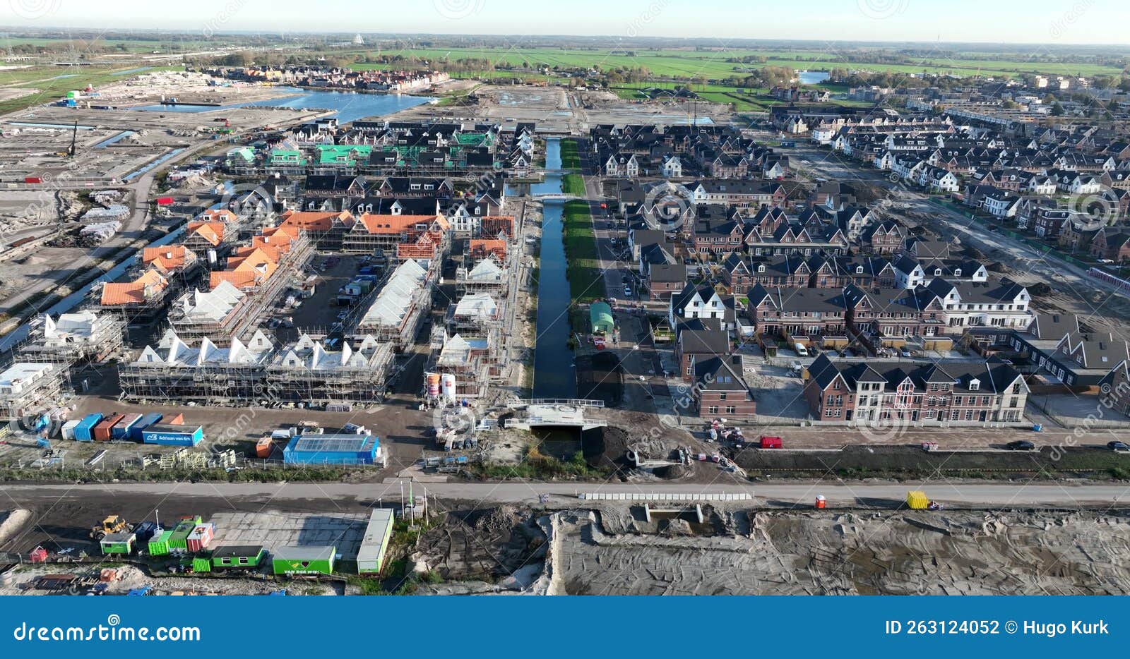 New Build Housing. Construction Site, Urban Planning and Layout ...