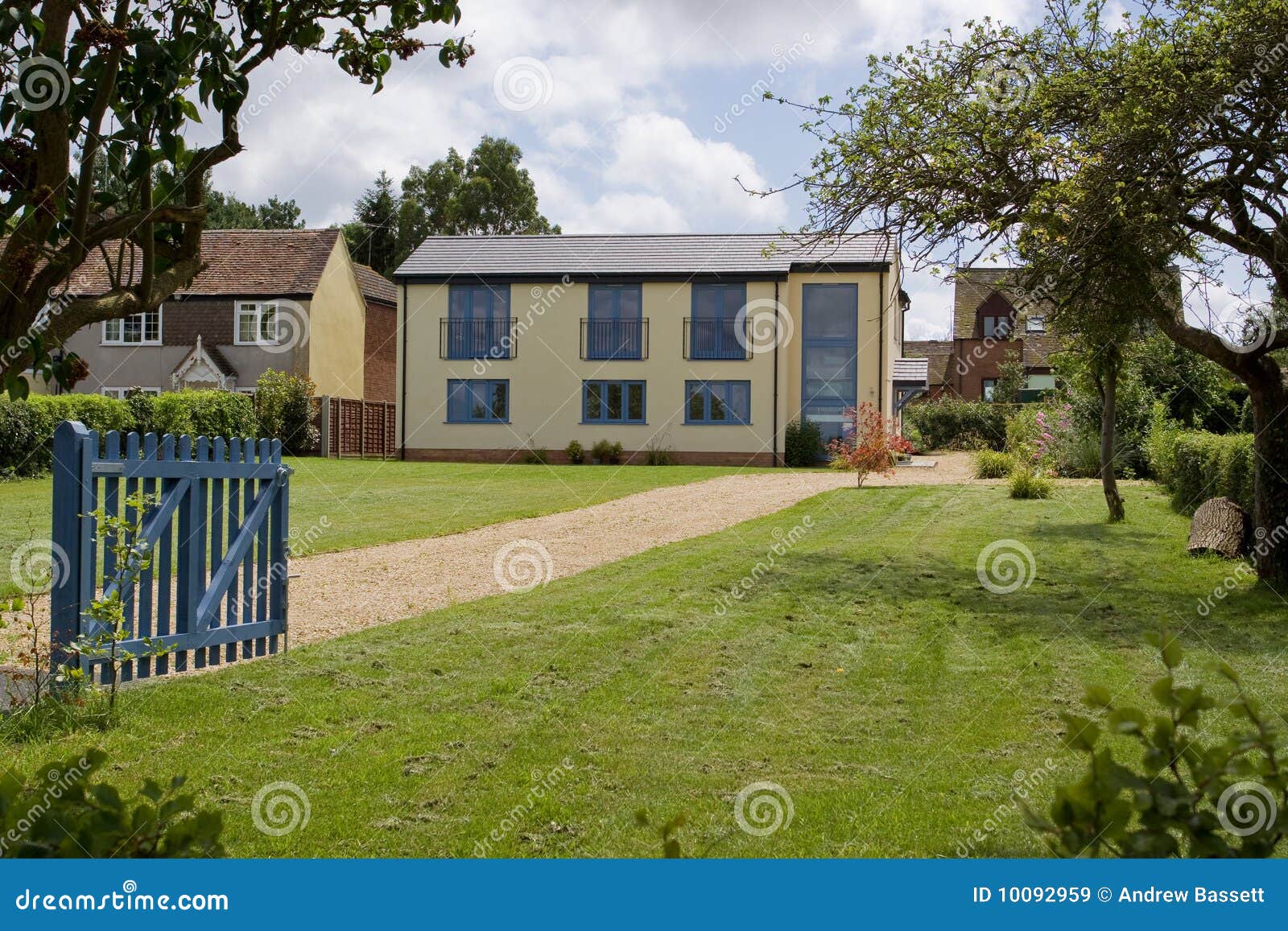 New Build Property Development Stock Image - Image of contemporary ...