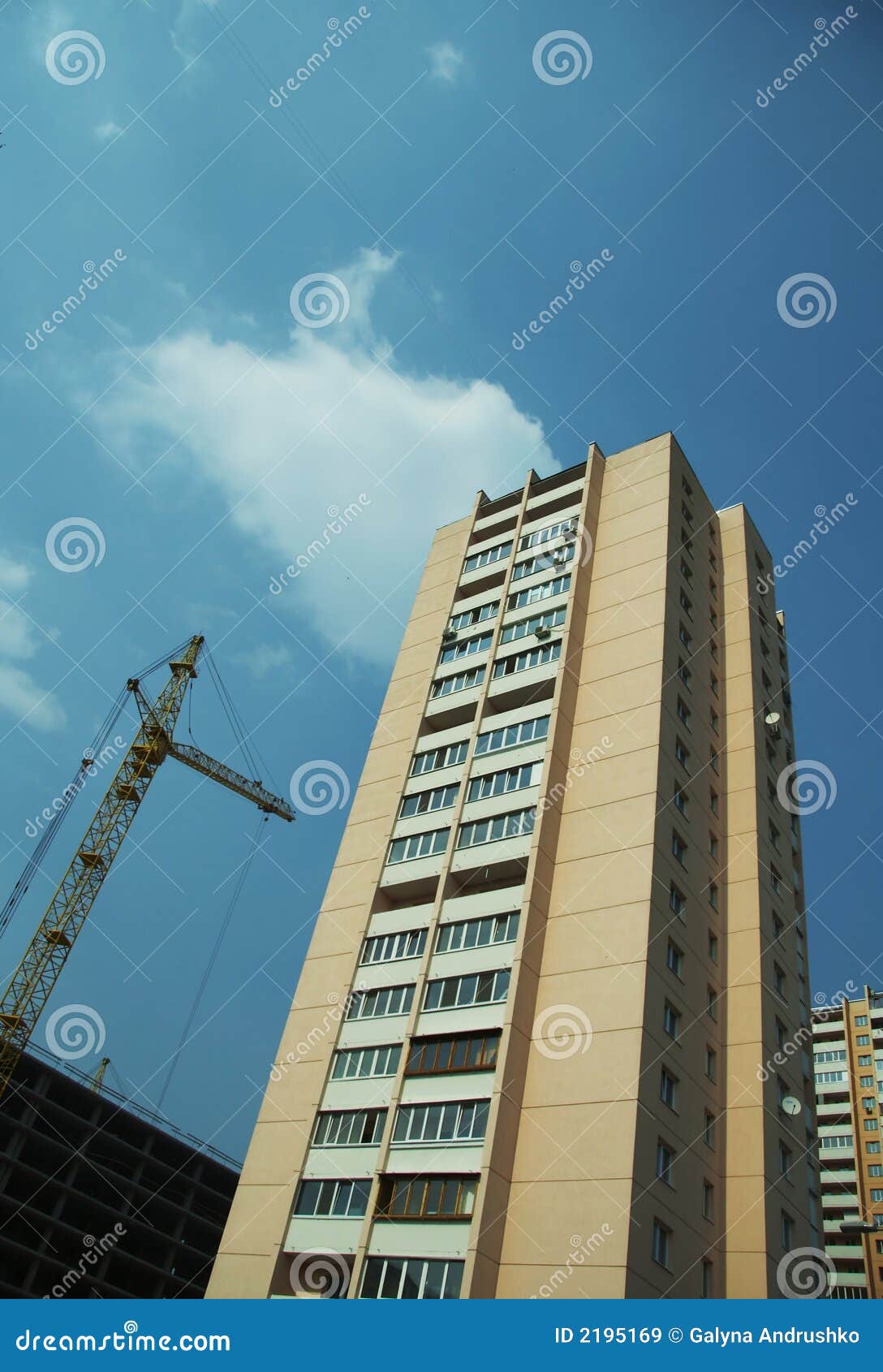 New building stock image. Image of frame, highrises, color - 2195169