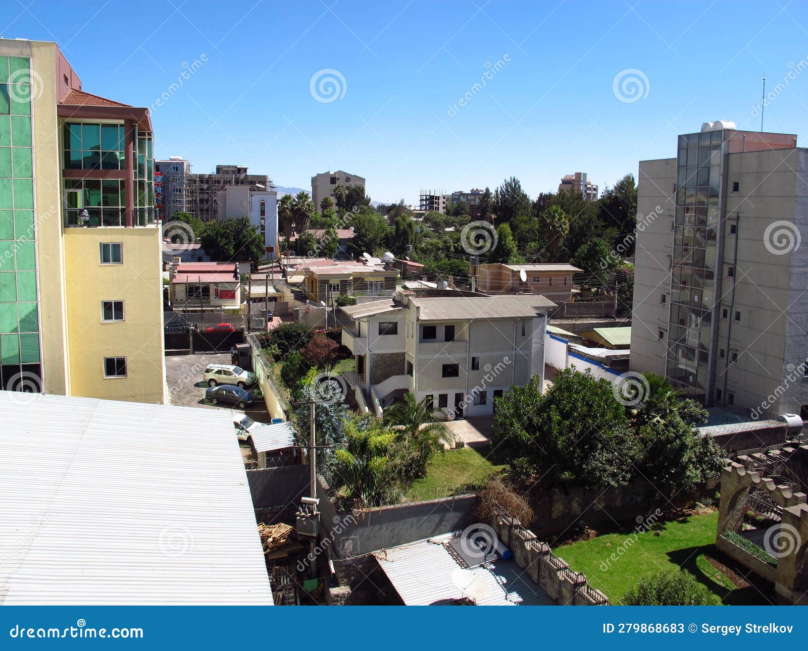 The New Building in Addis Ababa, Ethiopia Stock Image - Image of travel ...