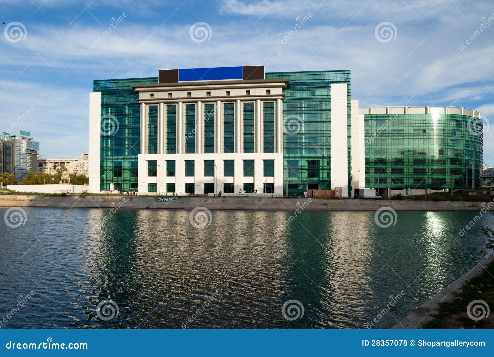 The New Building of Bucharest National Library Stock Photo - Image of ...
