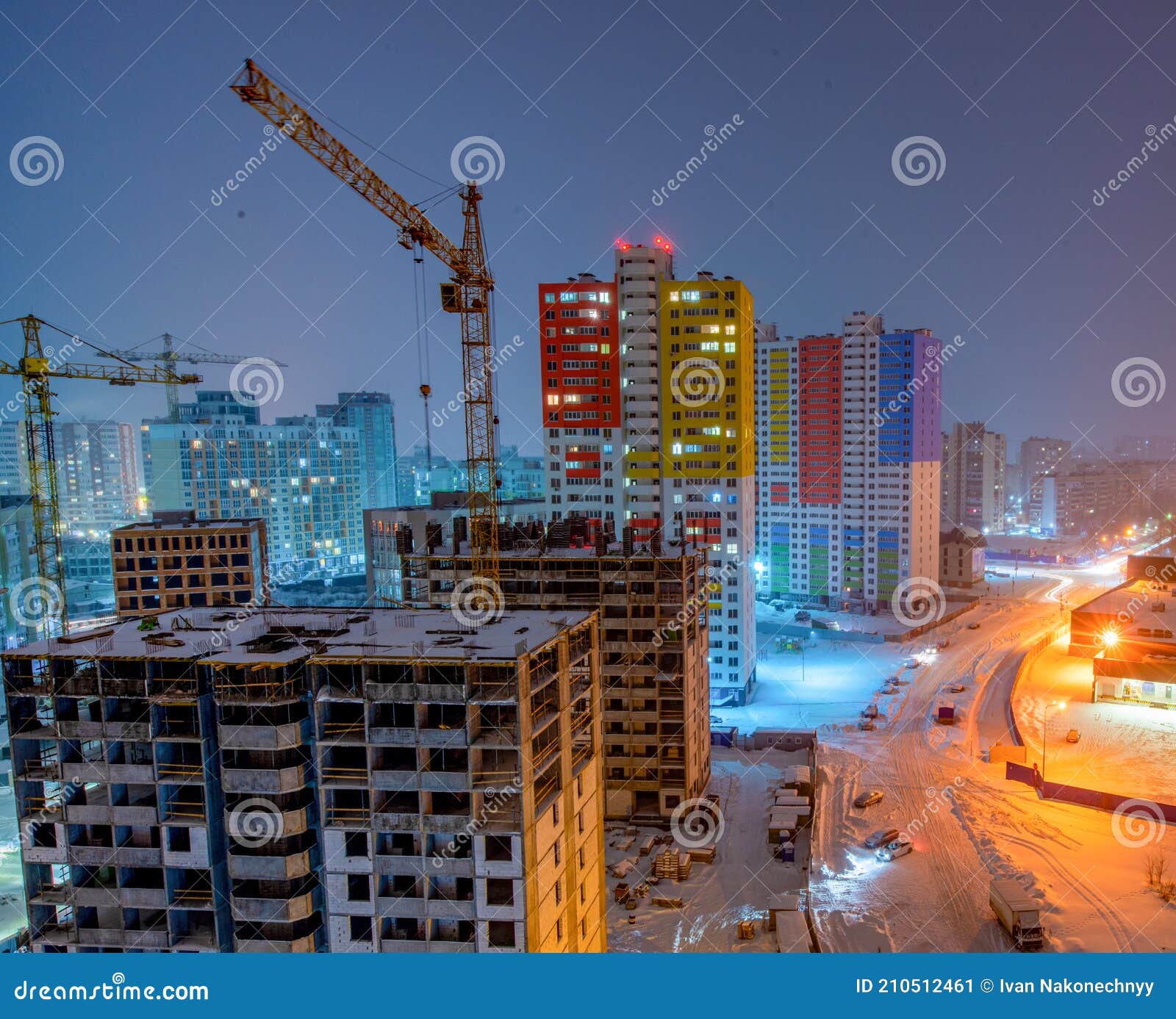 New Building in the City of Brovary Stock Image - Image of summer ...