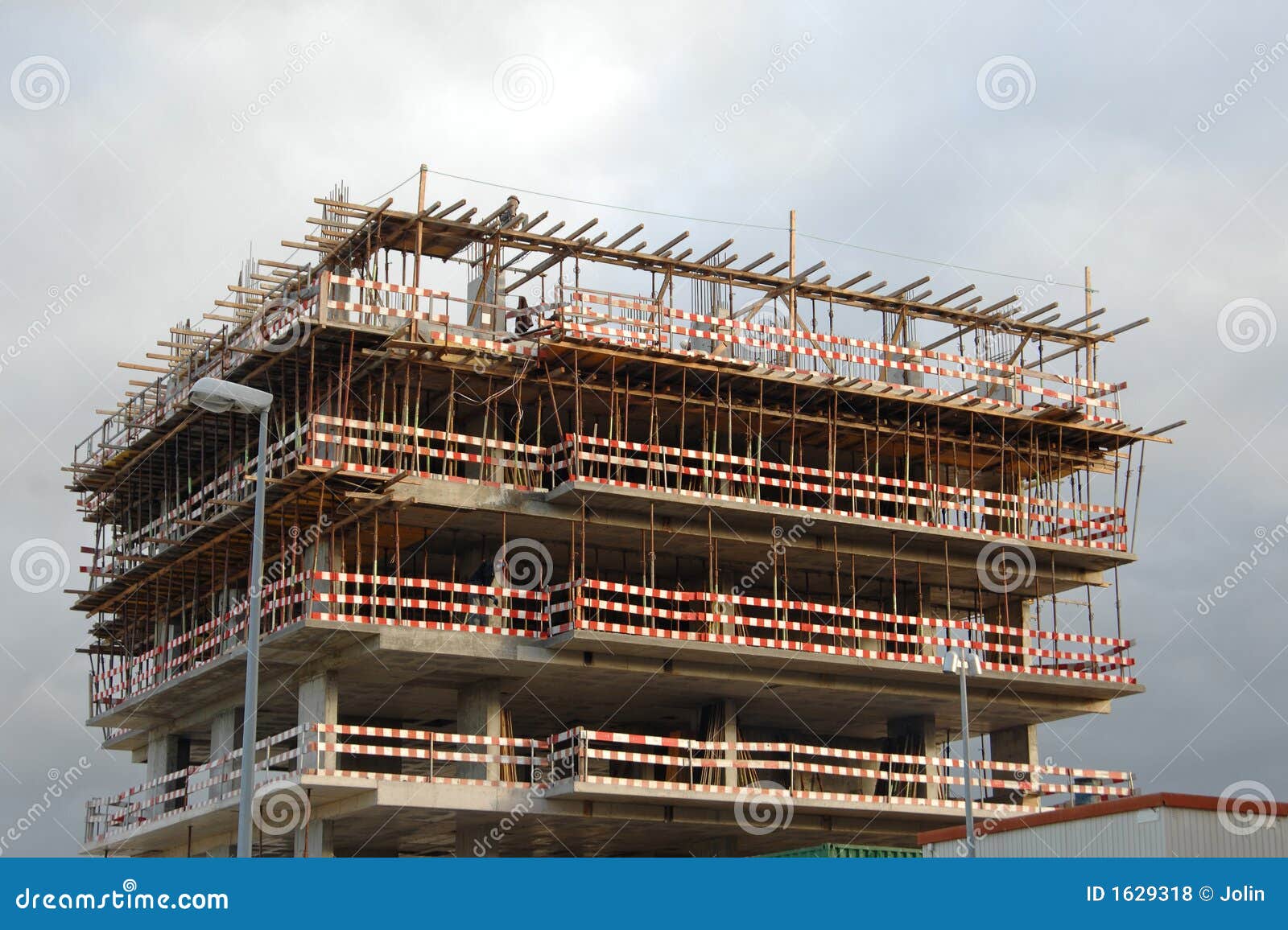 New Building in Construction Stock Photo - Image of engineering ...