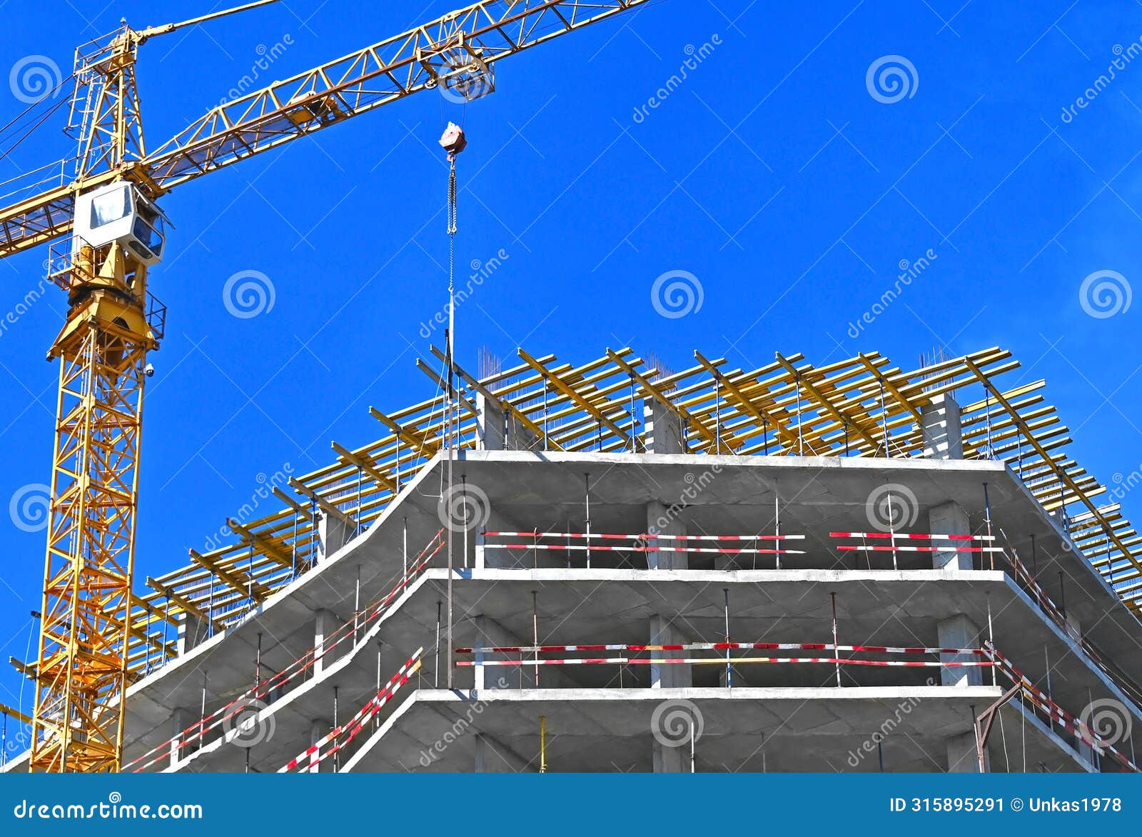 New Building Construction Site Stock Image - Image of estate, mortgage ...