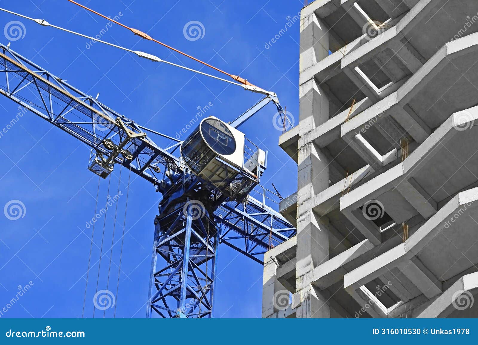 New Building Construction Site Stock Photo - Image of brick, modern ...