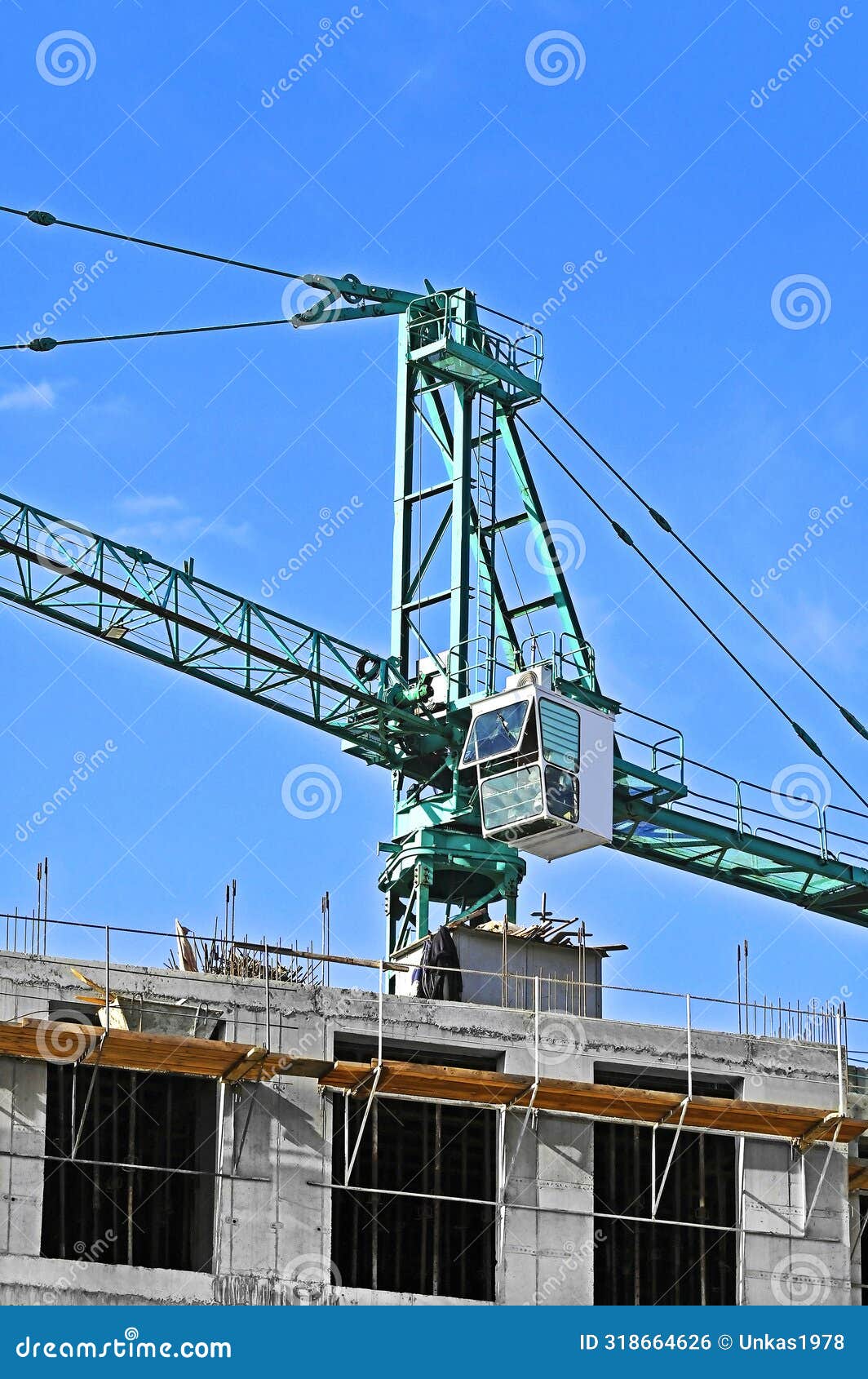 New Building Construction Site Stock Photo - Image of brick, highrise ...