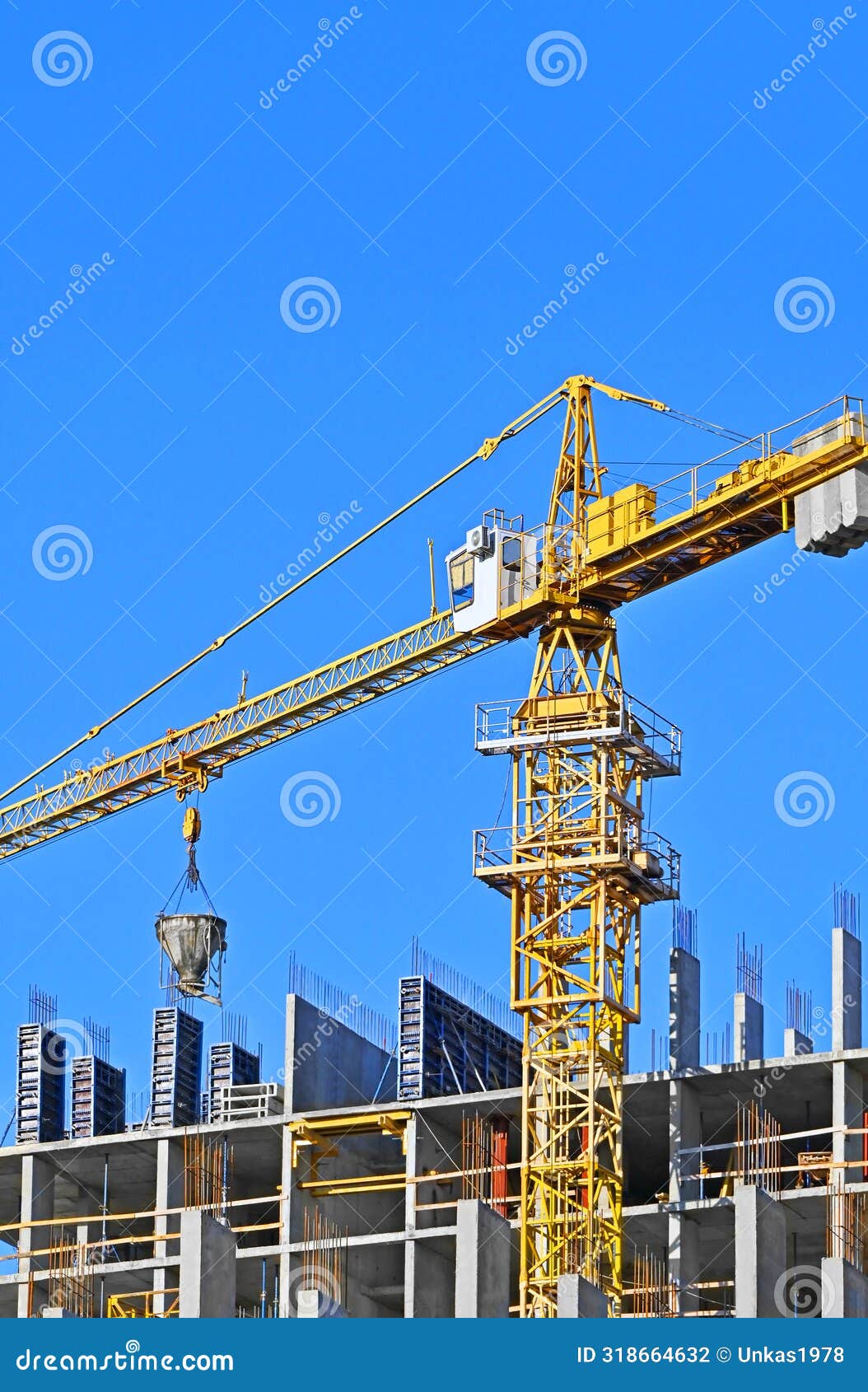 New Building Construction Site Stock Photo - Image of tower, highrise: 318664632