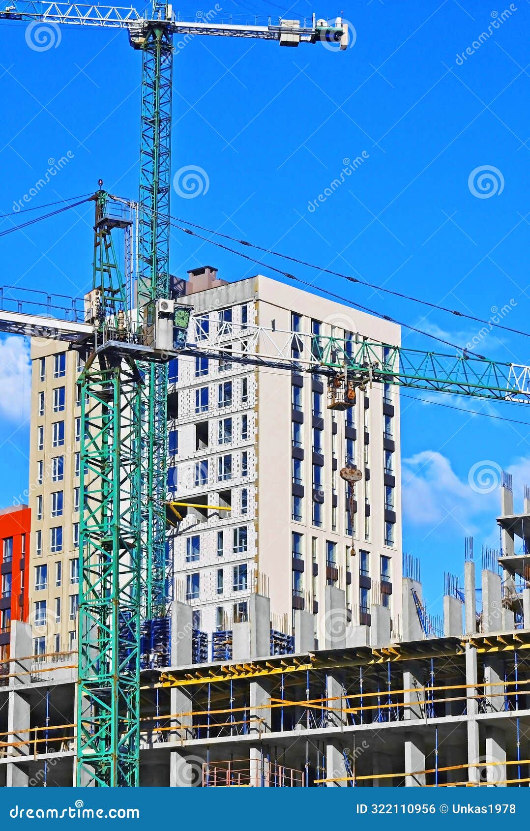 New Building Construction Site Stock Photo - Image of exterior ...