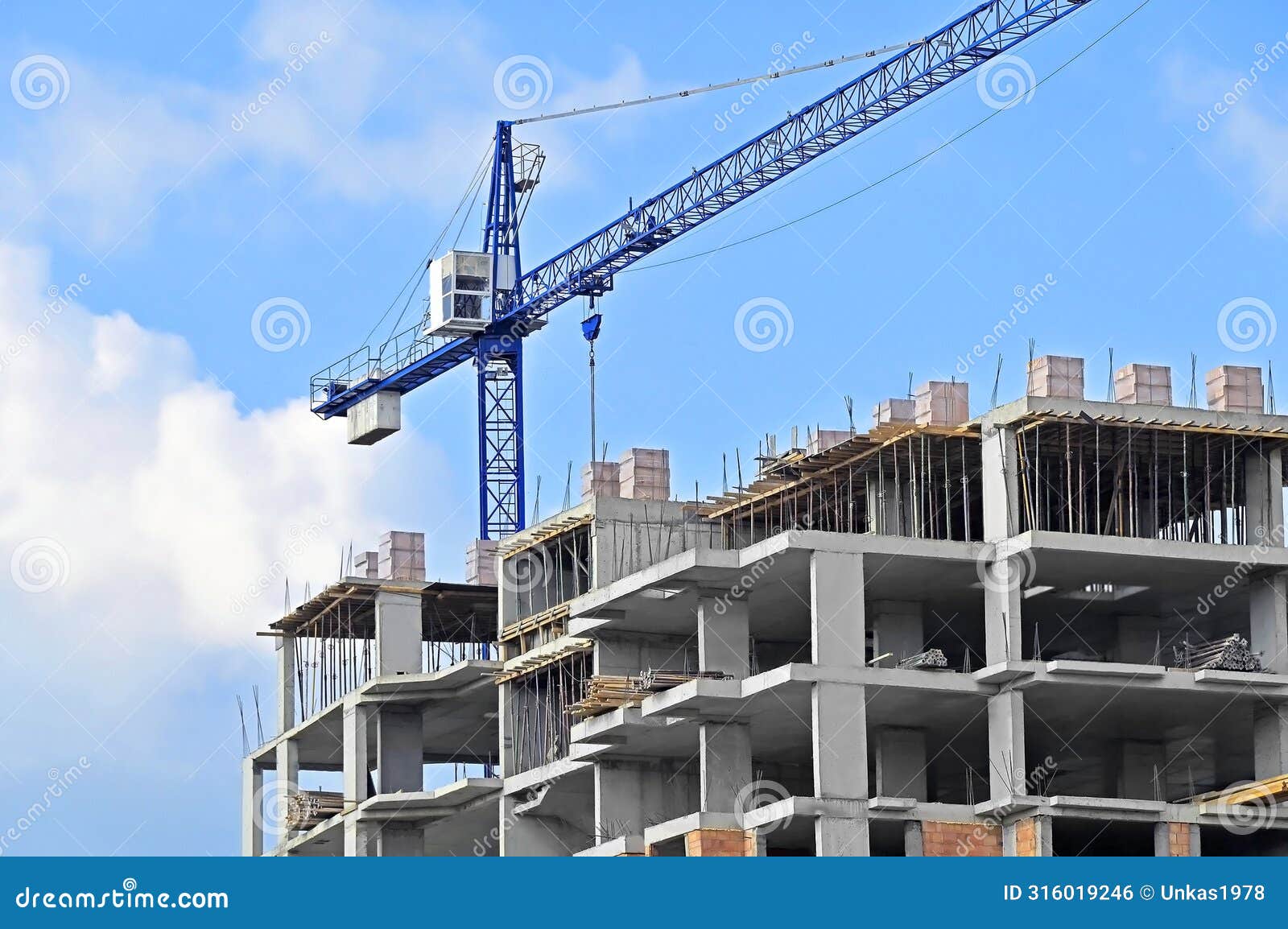 New Building Construction Site Stock Photo - Image of exterior ...