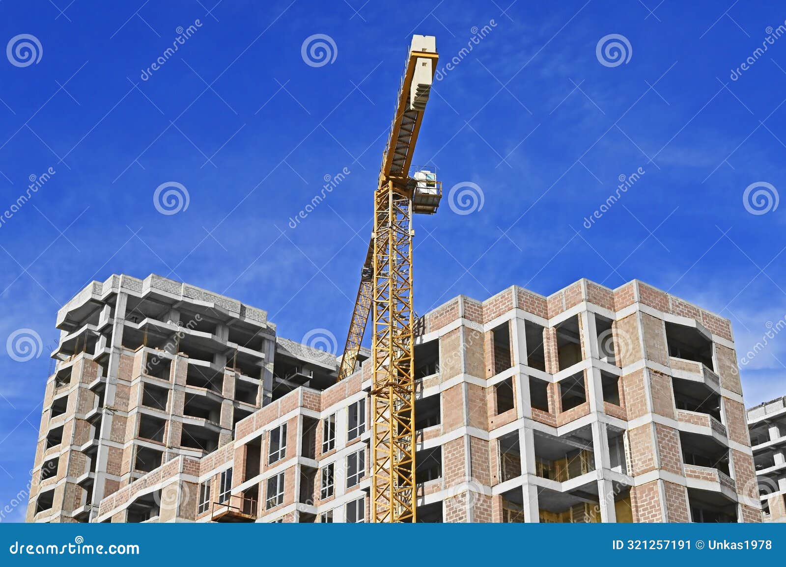 New Building Construction Site Stock Image - Image of formwork ...