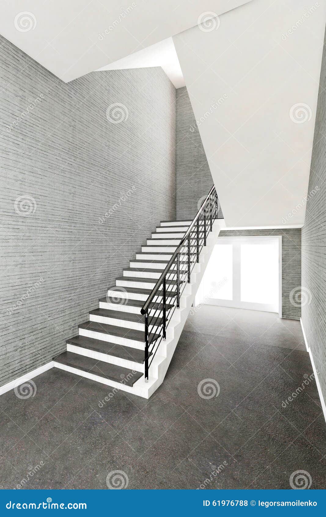 New Building Interior, Staircase Stock Photo - Image of habitation ...