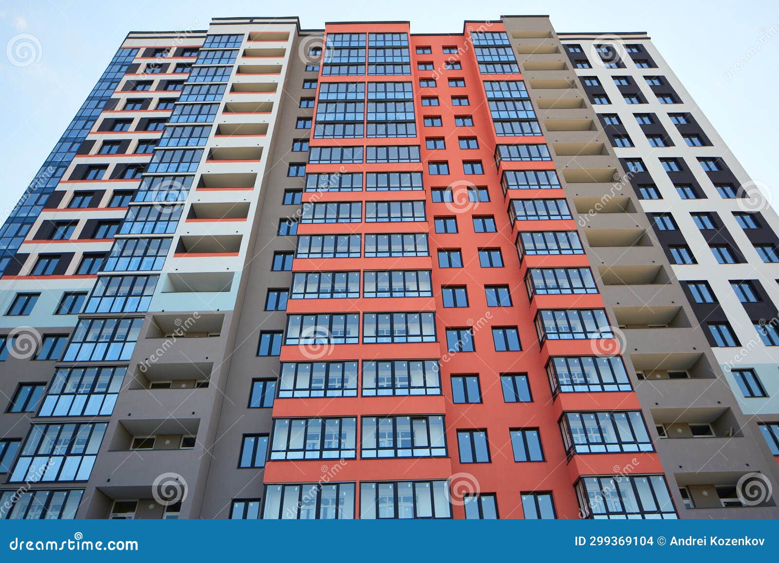 New building stock photo. Image of townhouse, engineering - 299369104