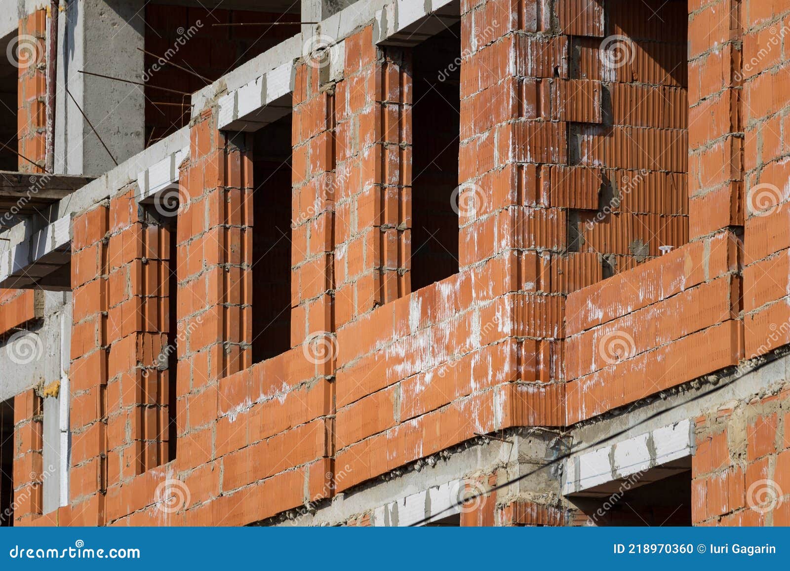 New Building of a Red Brick Multi-storey Residential Building ...