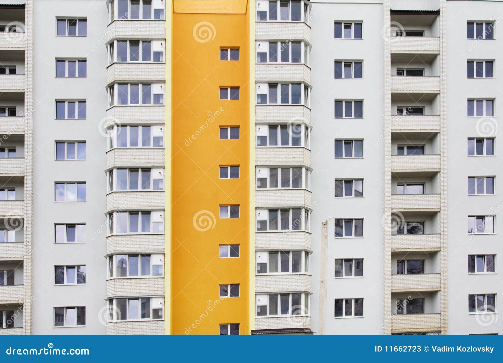 New building wall stock image. Image of dwelling, border - 11662723