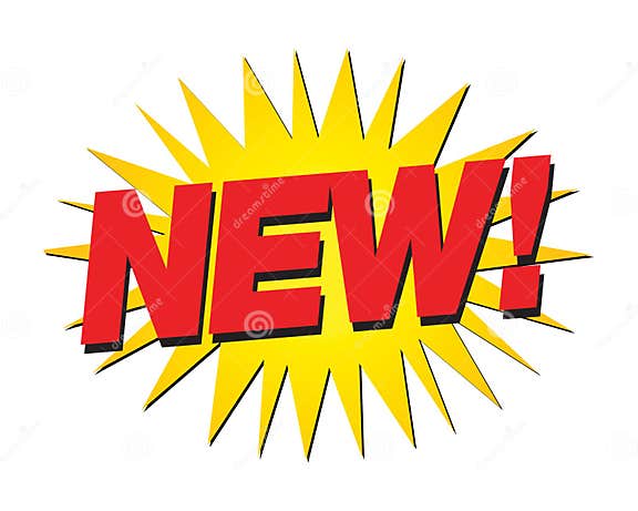 NEW BURST stock vector. Illustration of retail, bold, burst - 5707187