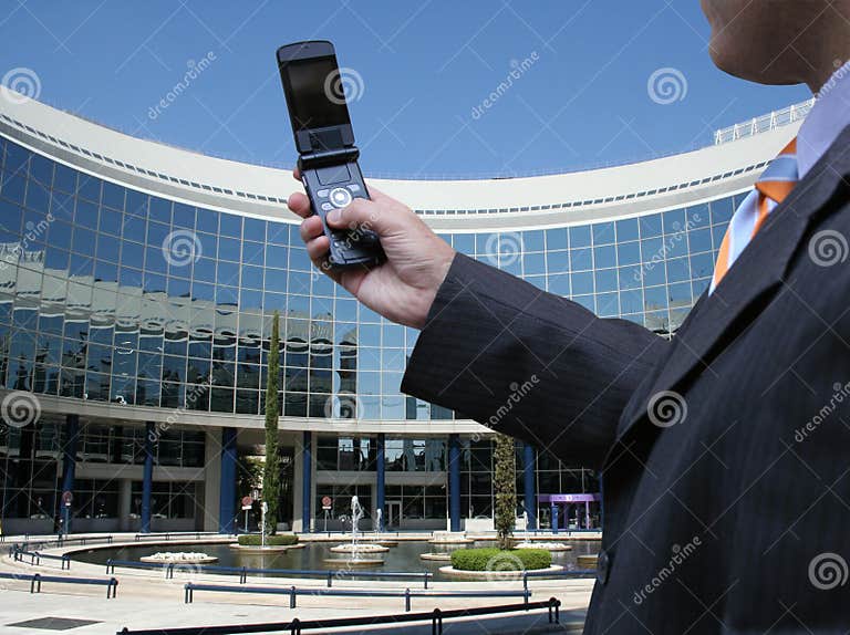 New Business Connection stock photo. Image of blue, financial - 7211264