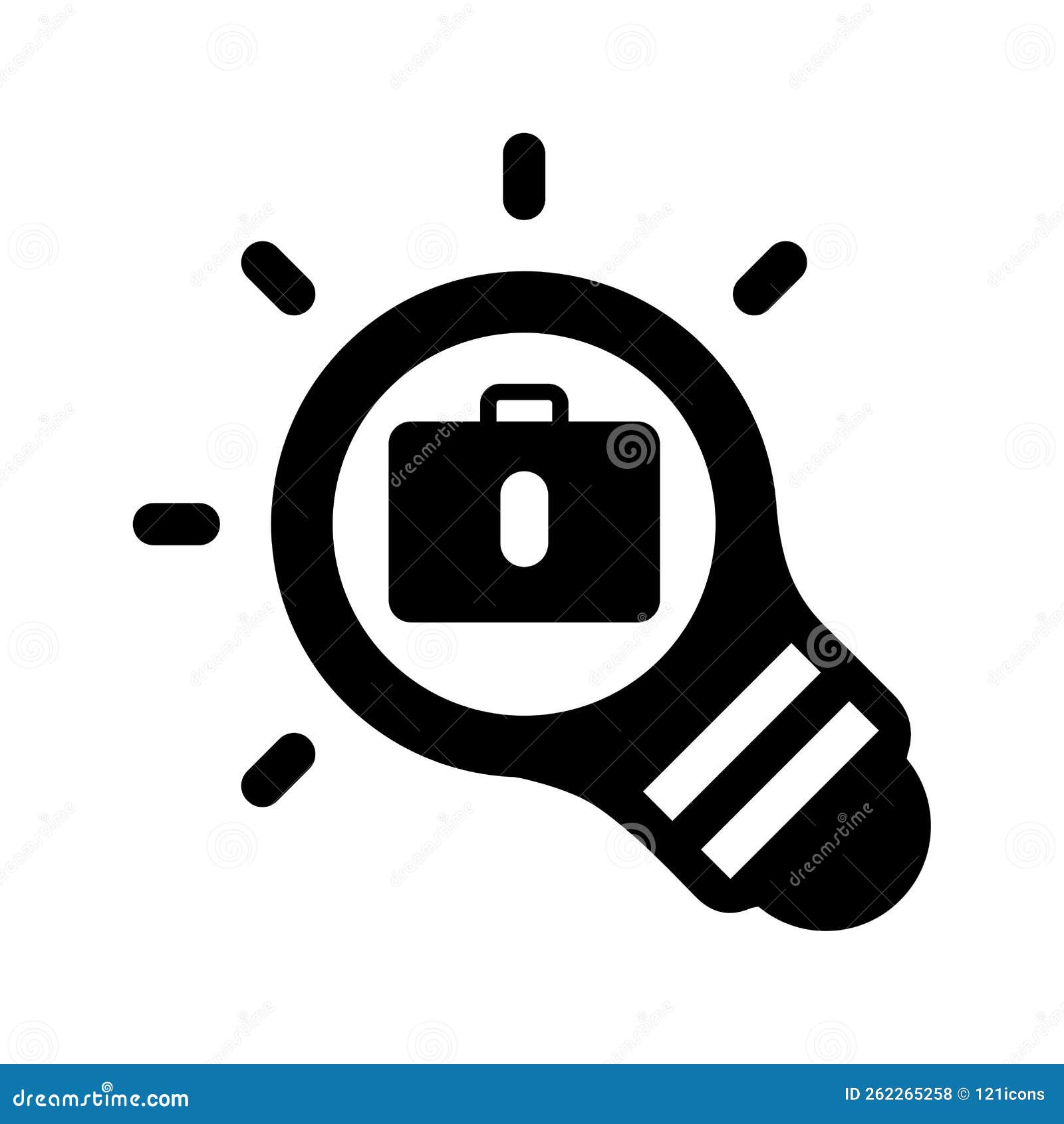 New Business Idea Icon. Black Vector Design Stock Illustration ...