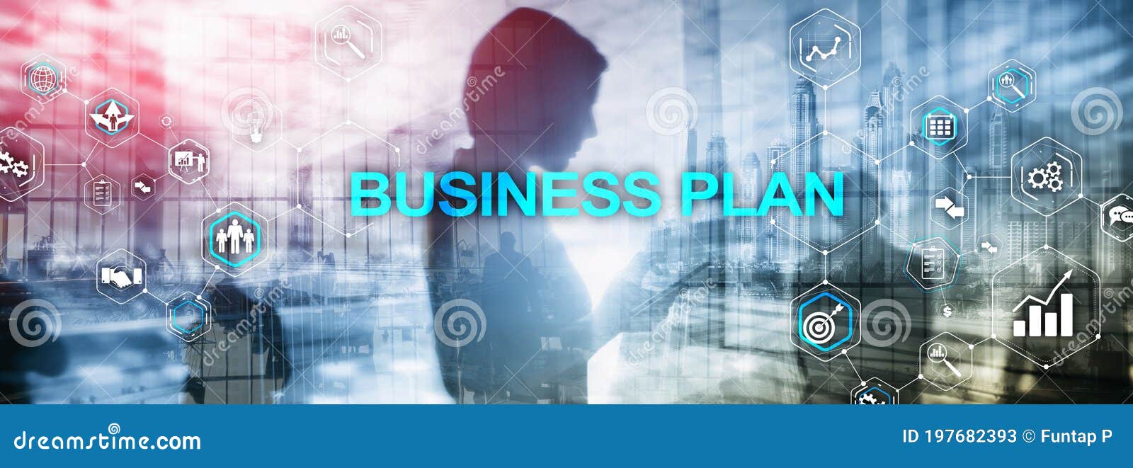 New Business Plan. Analysis and Strategy Concept. Horizontal Panoramic ...