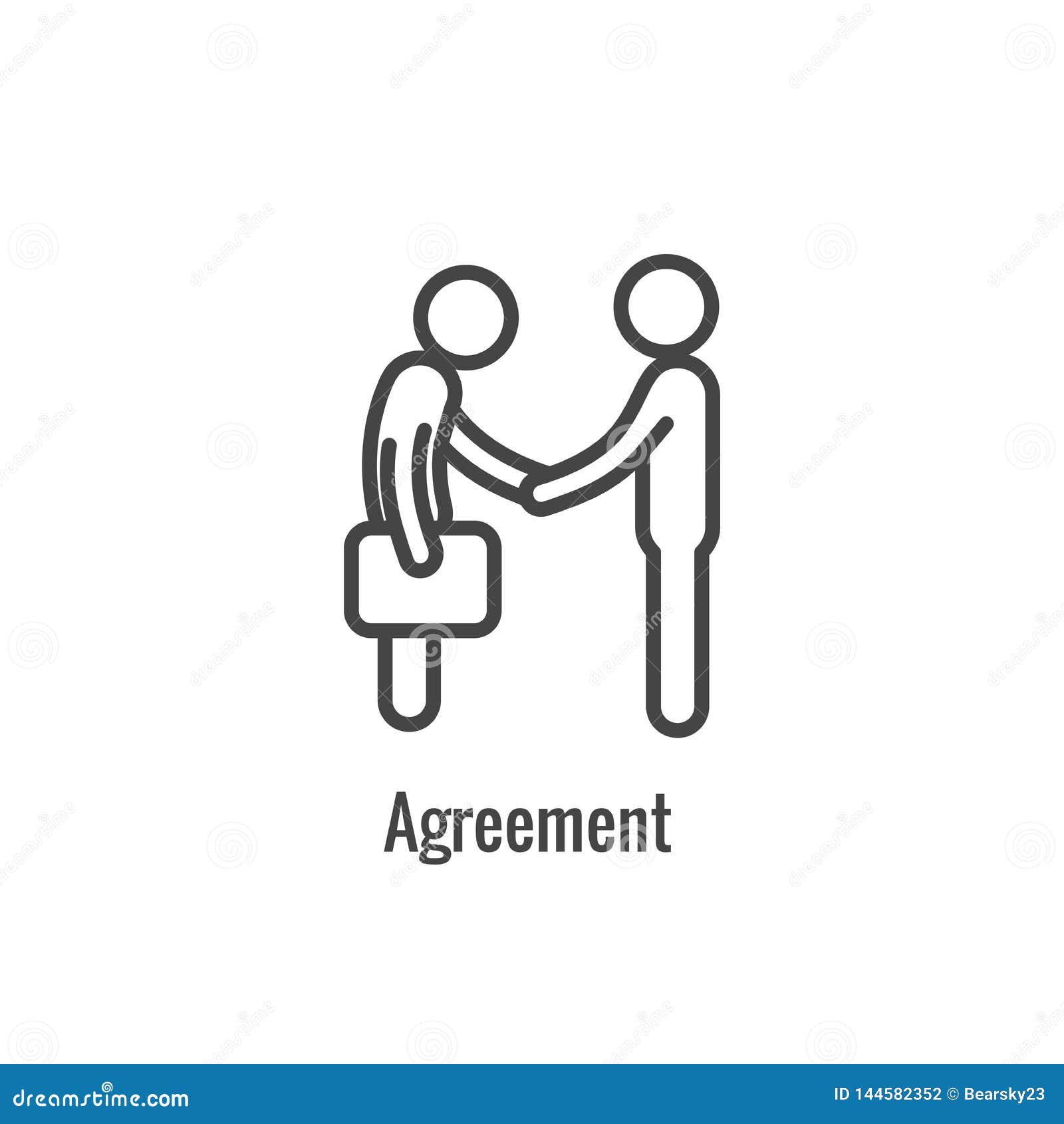 New Business Process Icon | Client Agreement Phase Stock Vector ...