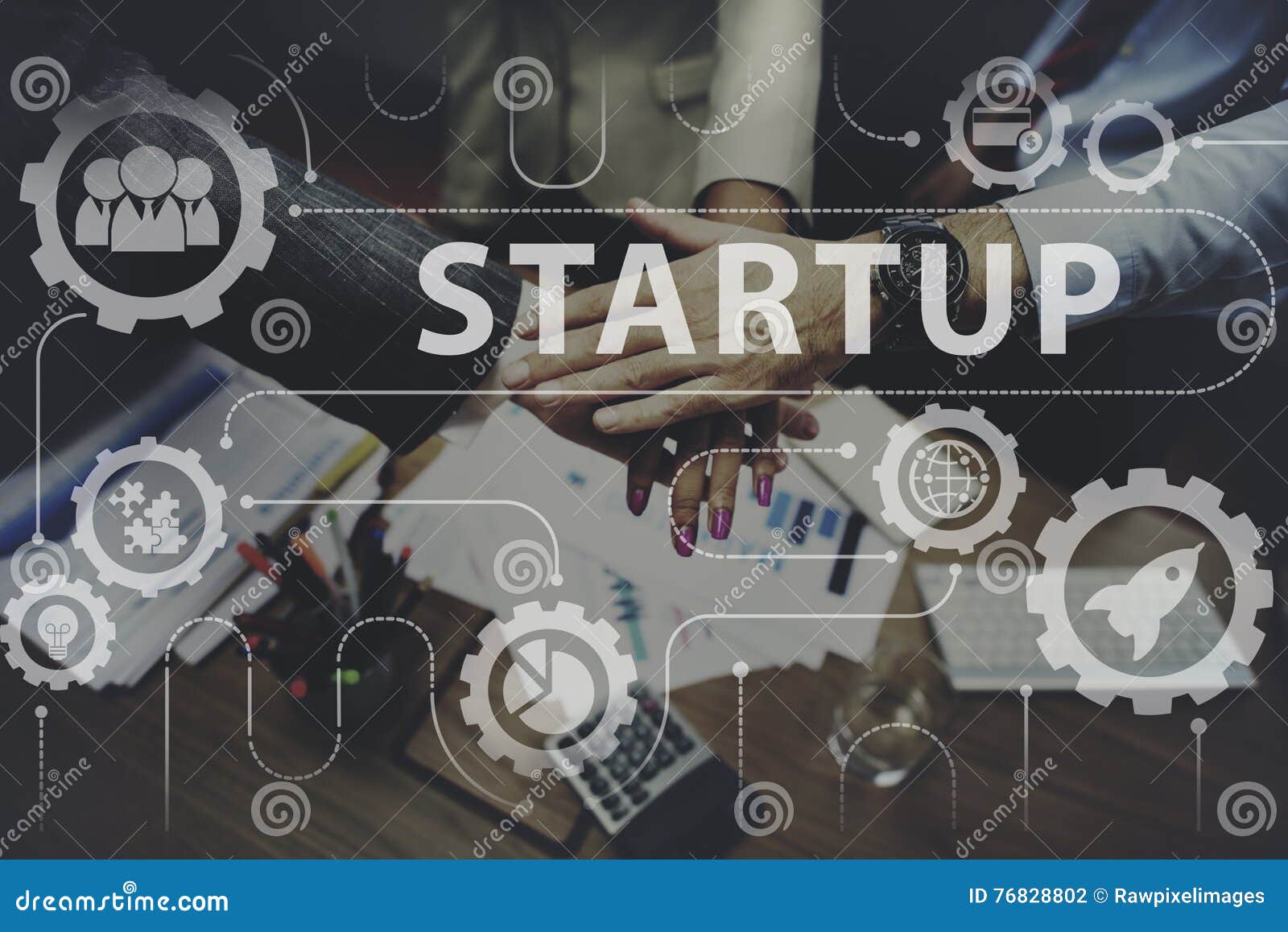 New Business Startup Graphics Concept Stock Photo - Image of corporate ...
