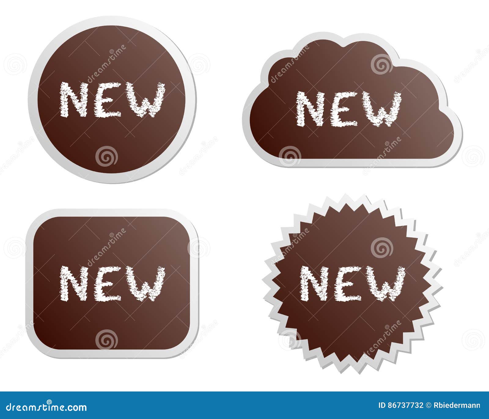 New buttons stock vector. Illustration of symbol, isolated - 86737732