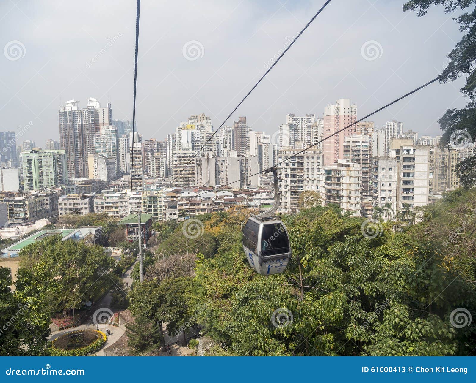 The New Cable Car at Guia Hill Editorial Stock Photo - Image of ...
