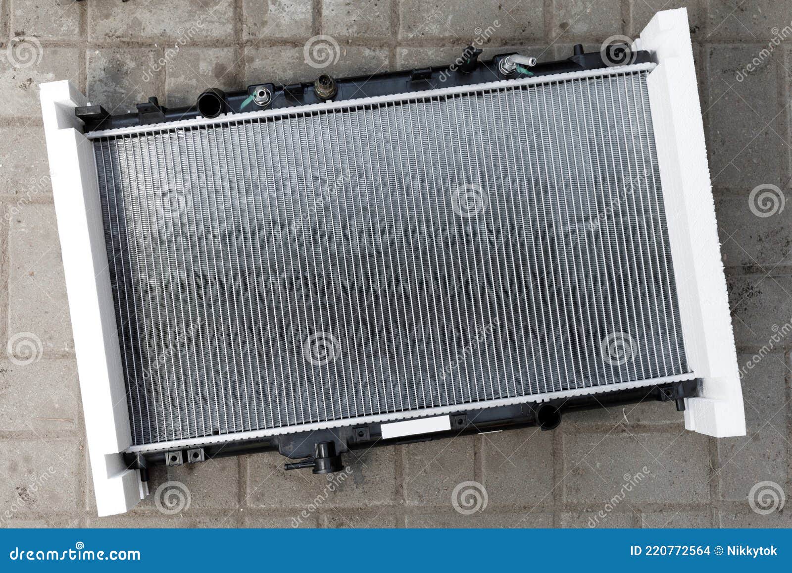 New Car Aluminum Radiator for Motor Cooling Stock Photo - Image of ...