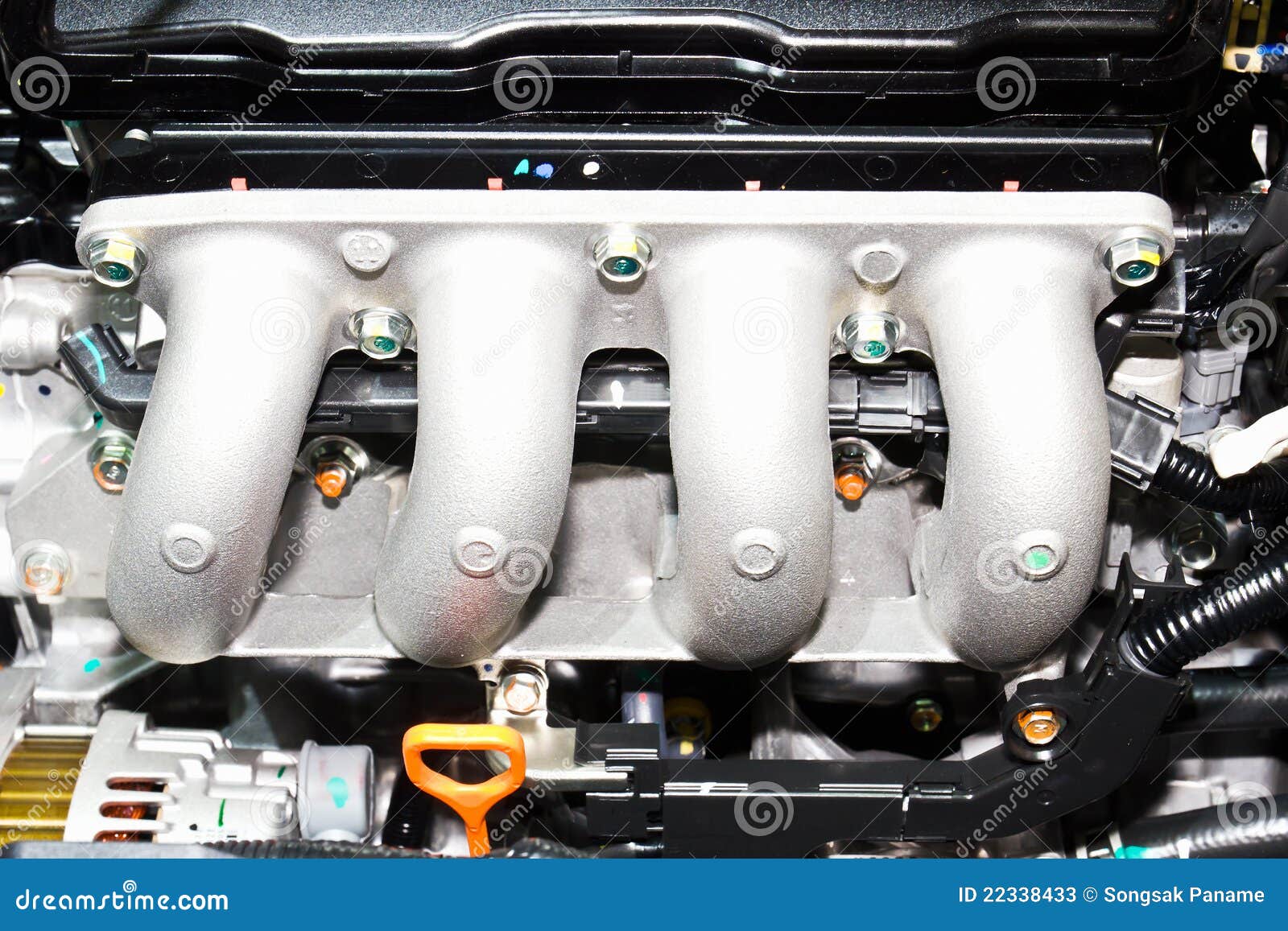 New Car Engine stock image. Image of steel, valve, repair - 22338433