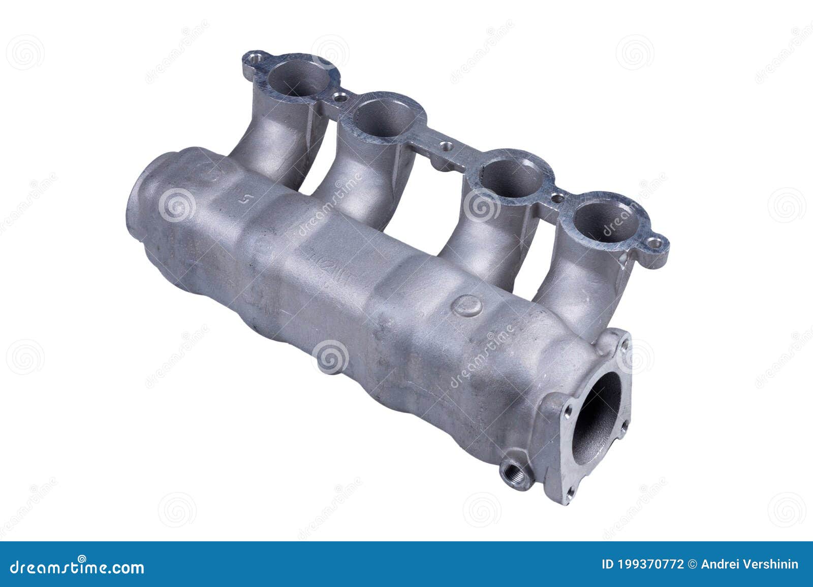 New Car Engine Intake Side Receiver Isolated on White Background Stock ...