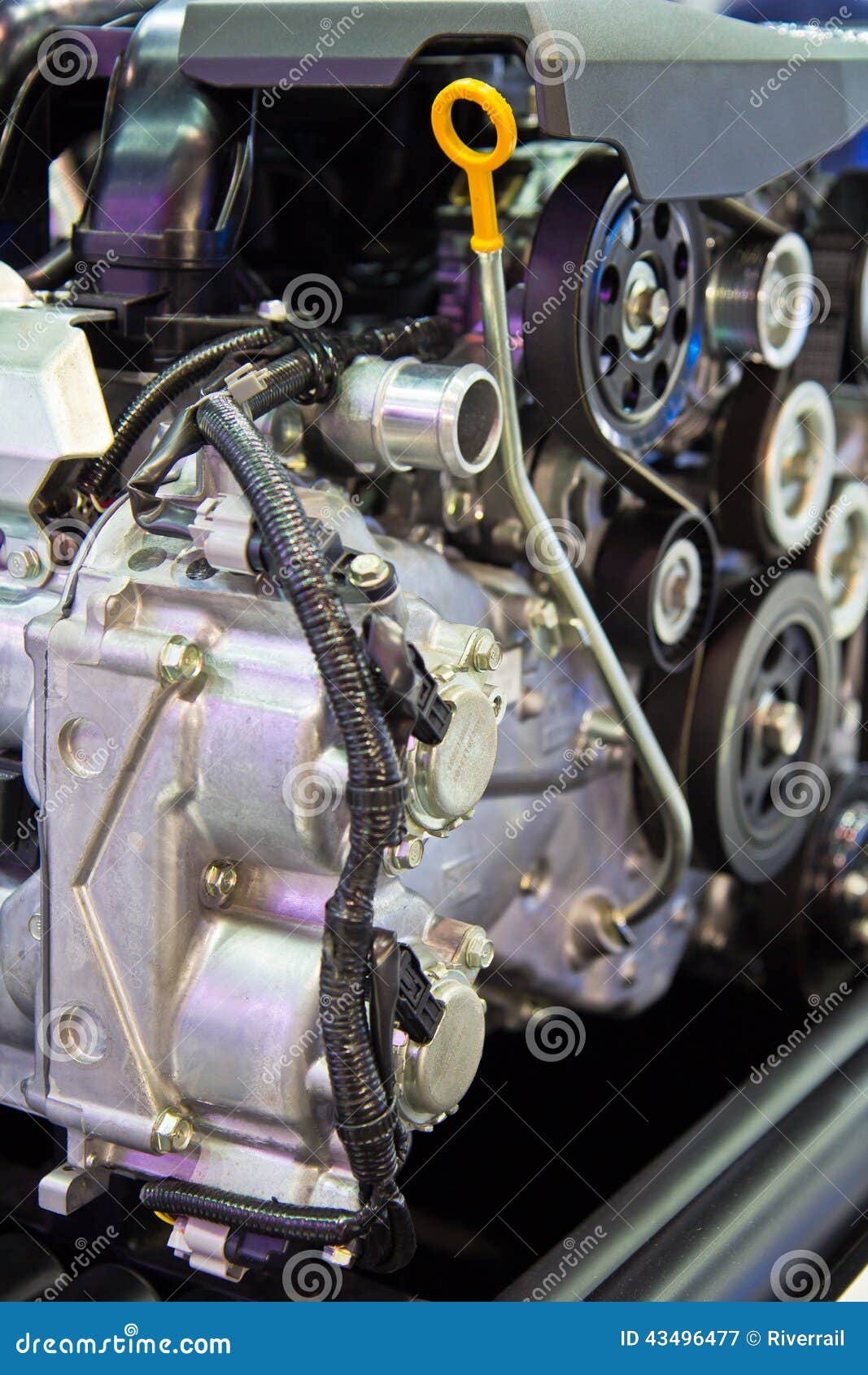 New car engine stock image. Image of flow, design, industry - 43496477