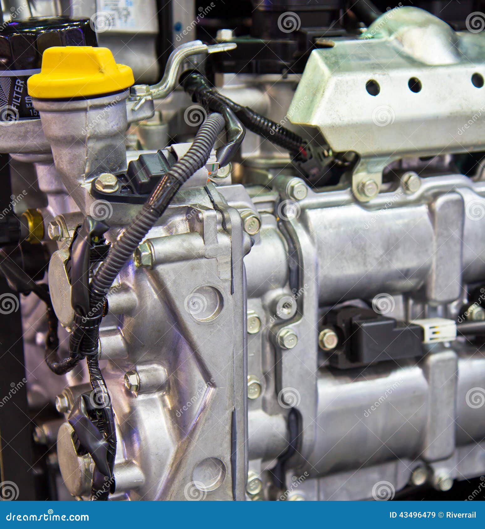 New car engine stock image. Image of auto, concept, machine - 43496479