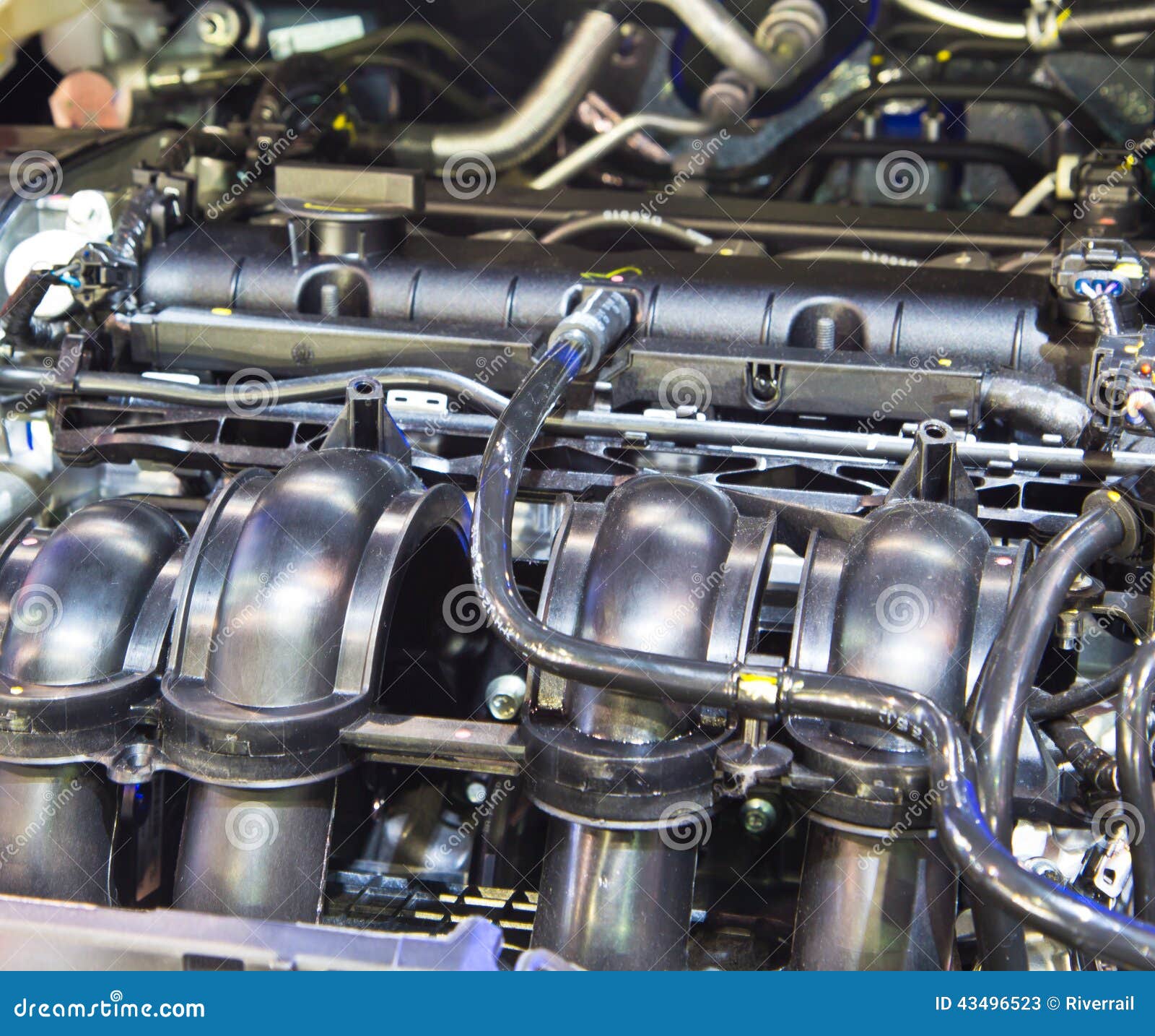 New car engine stock image. Image of cogs, hybrid, detail - 43496523