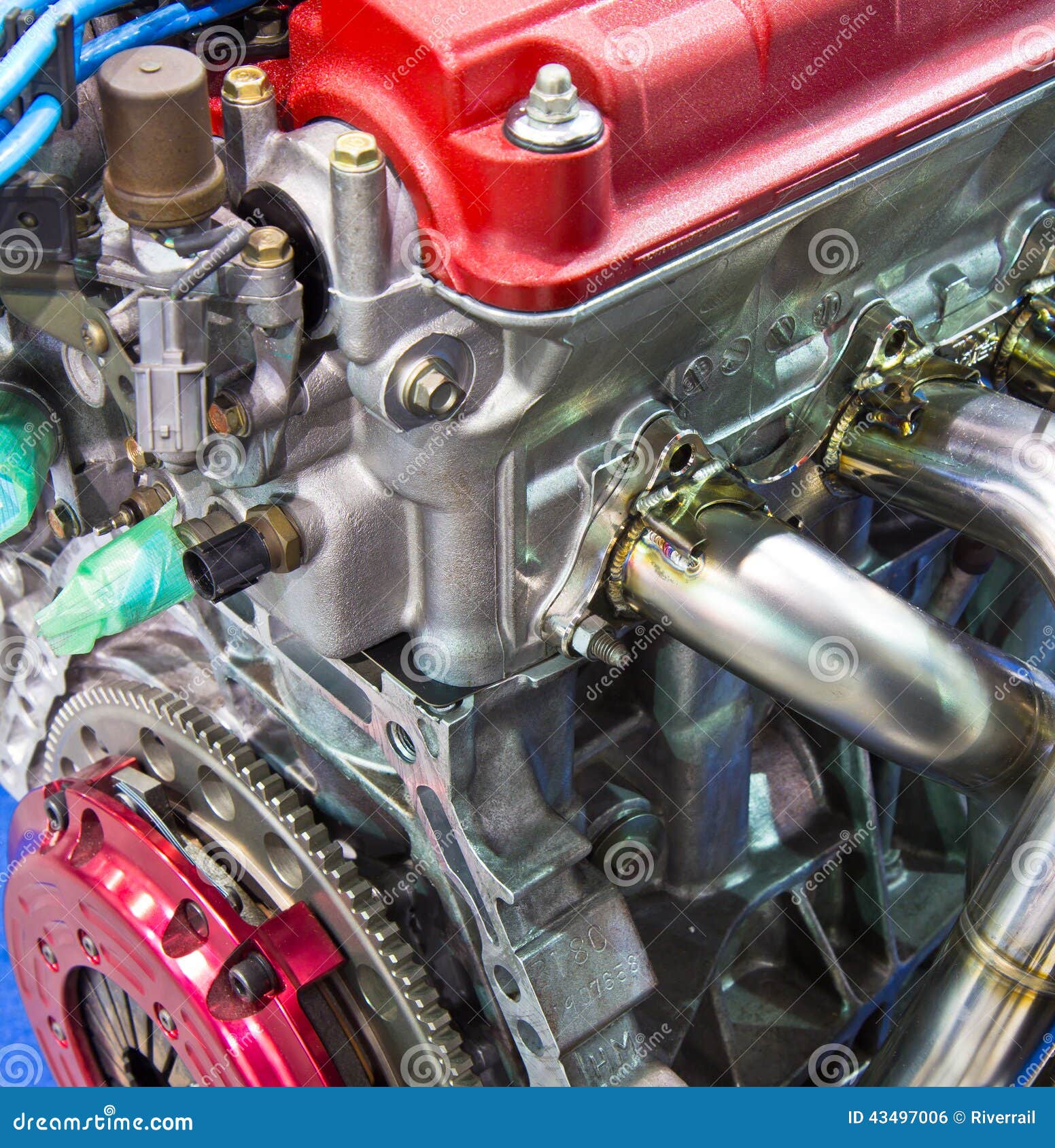 New car engine stock photo. Image of belt, litre, horsepower - 43497006