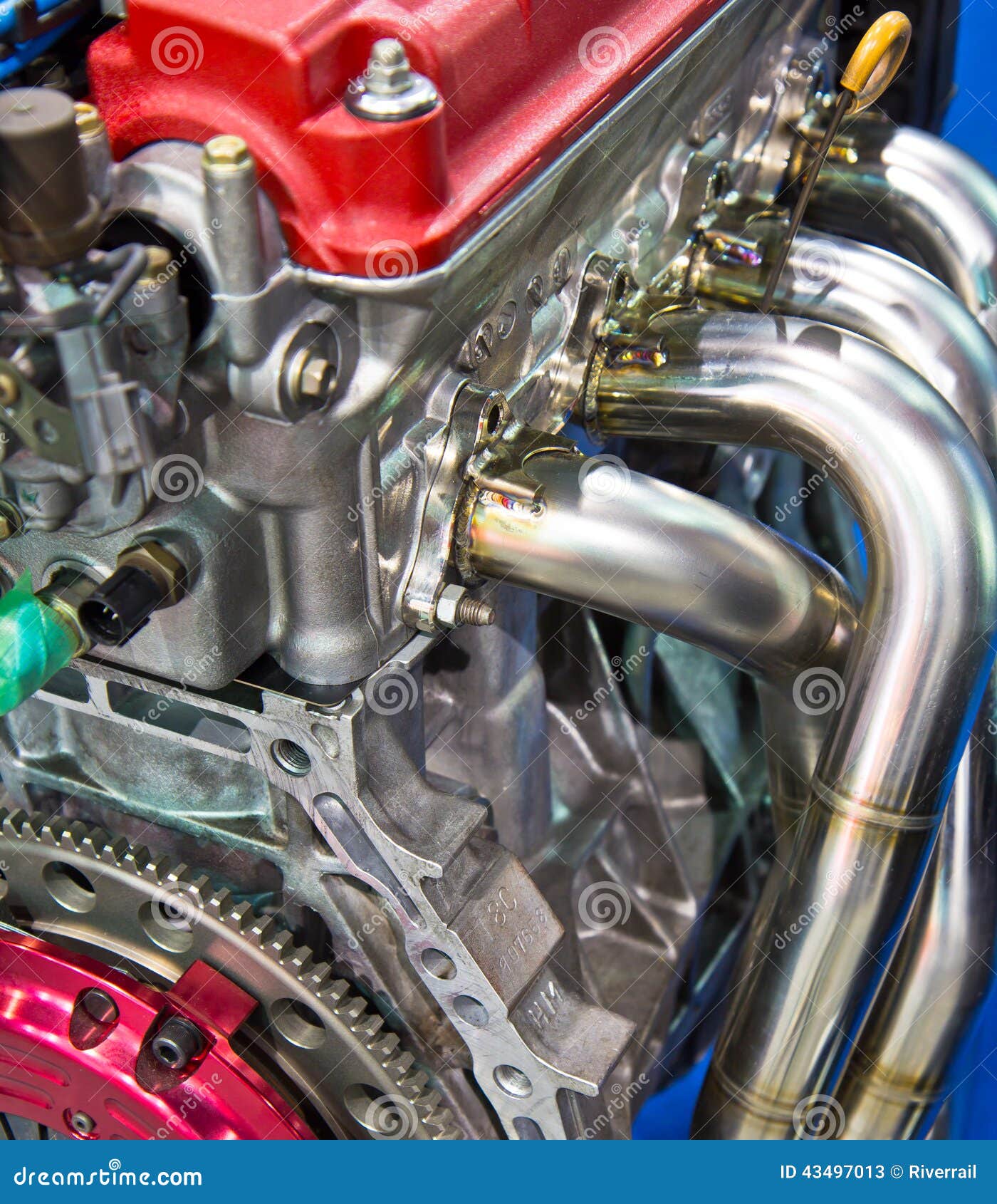 New car engine stock image. Image of mechanism, auto - 43497013