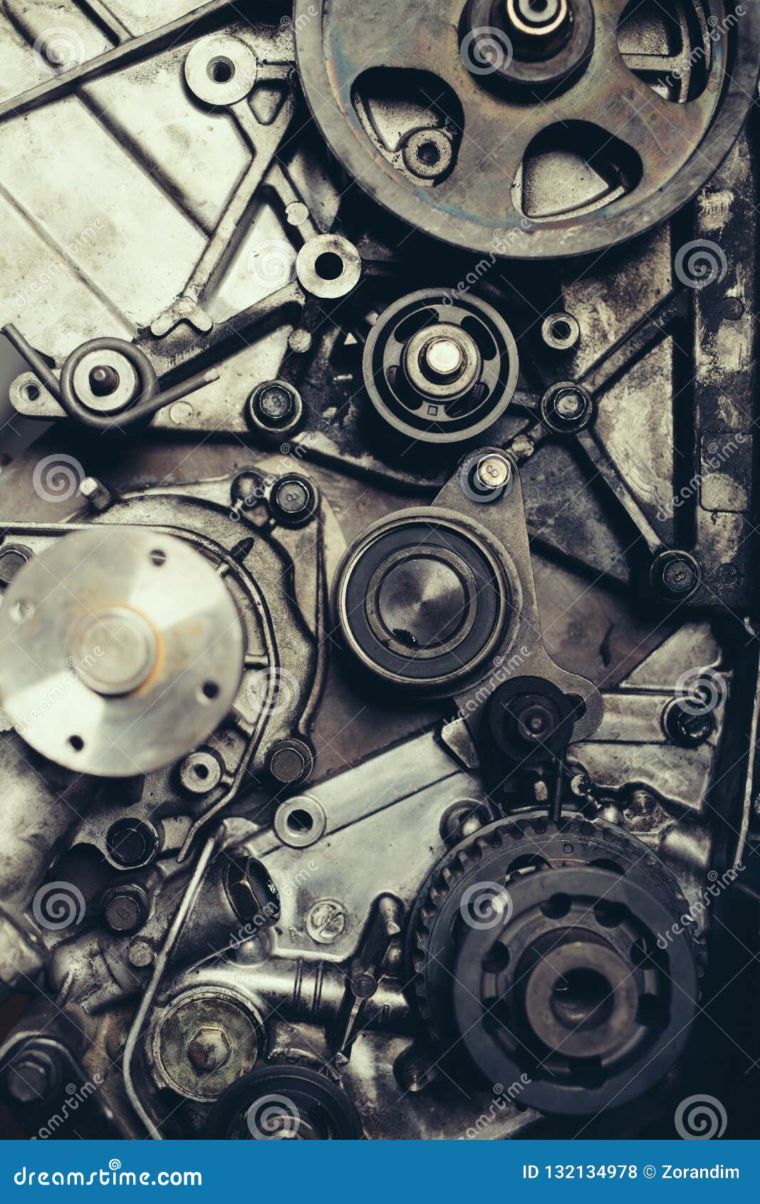 Car engine part stock photo. Image of hand, close, center - 132134978