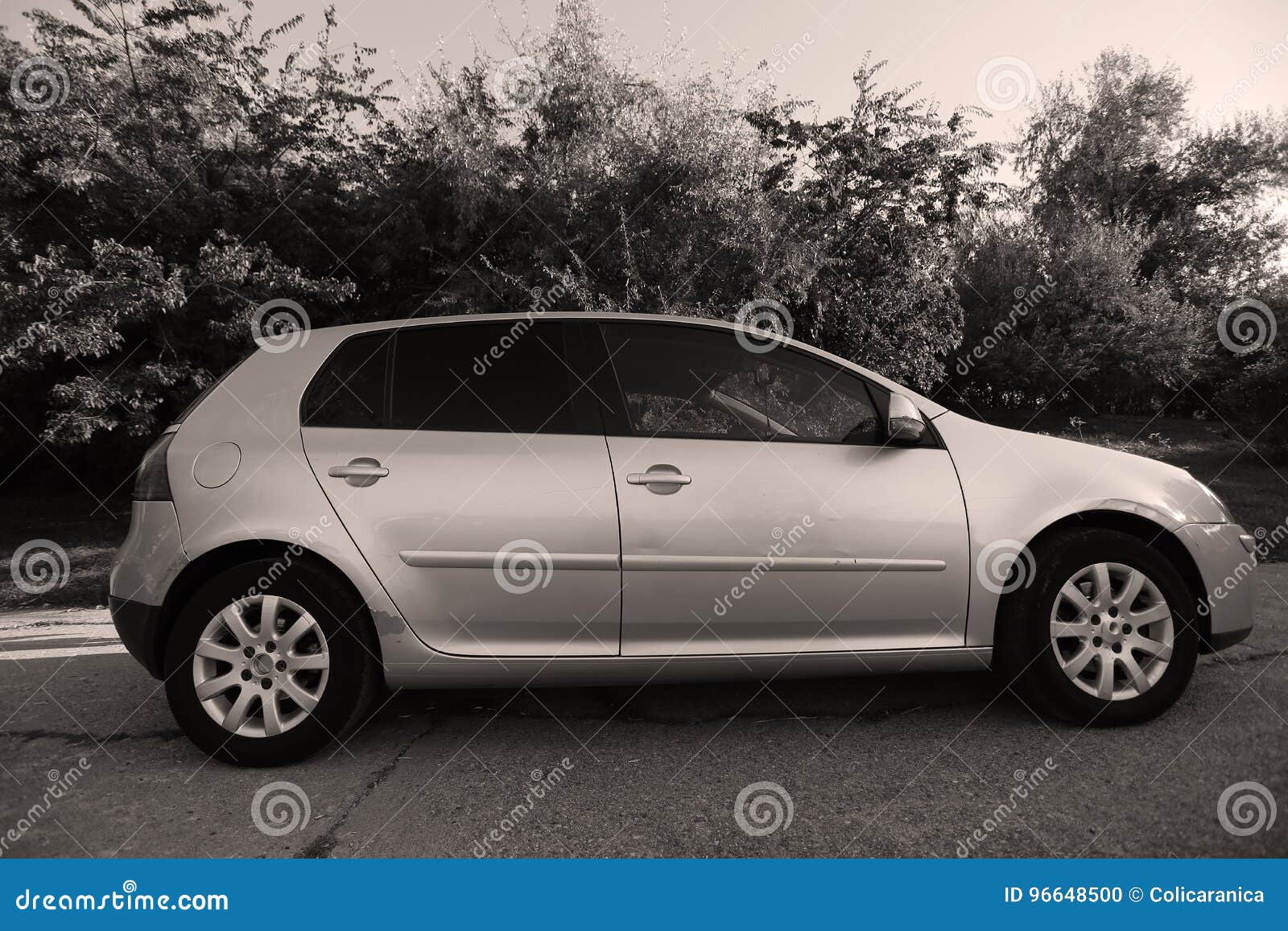 New Car, Exterior Side View Stock Photo - Image of ready, grass: 96648500