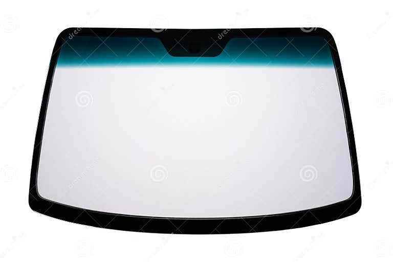 The New Car Windshield, Isolated on White Background Stock Image ...