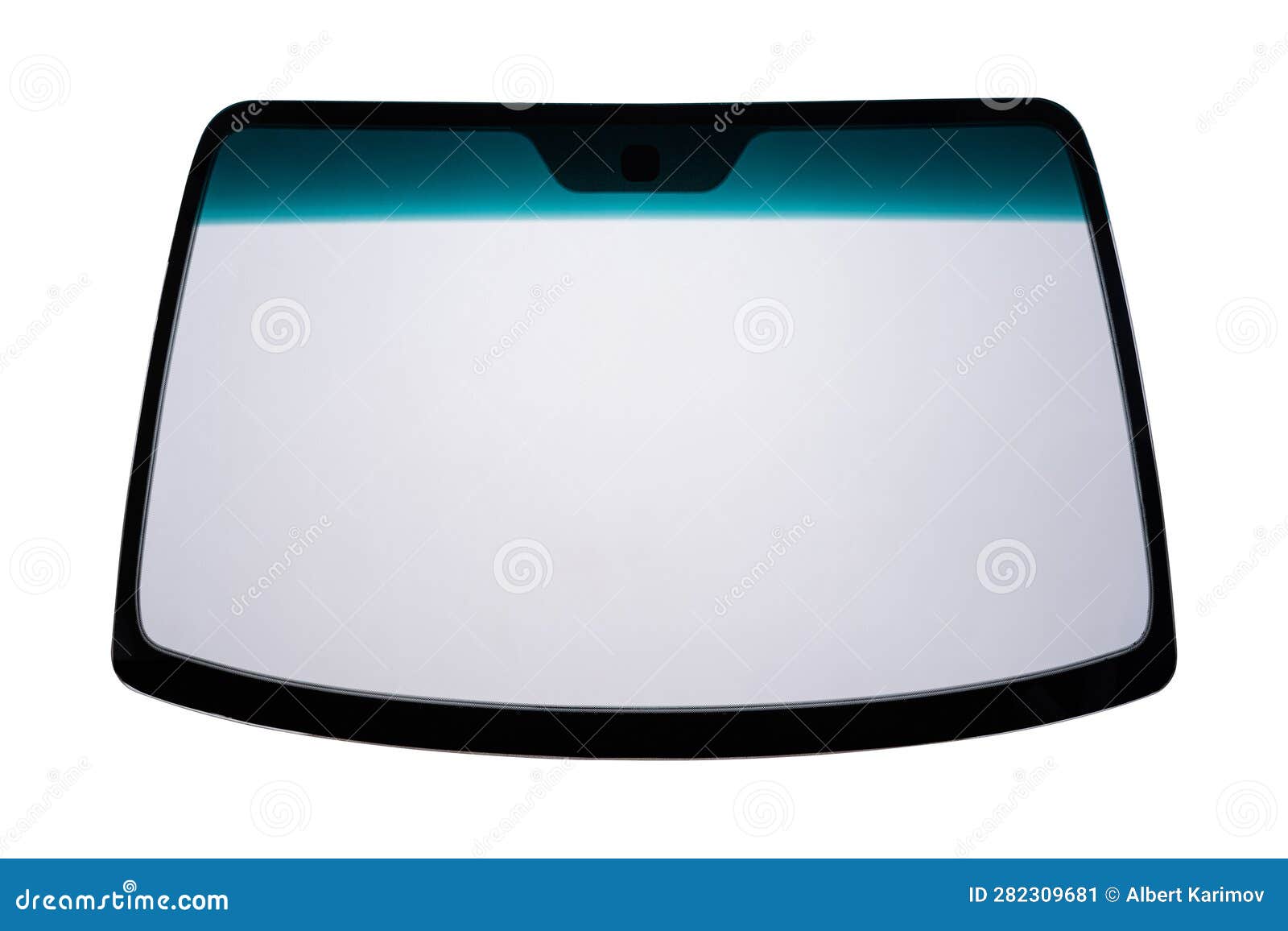 The New Car Windshield, Isolated on White Background Stock Image ...