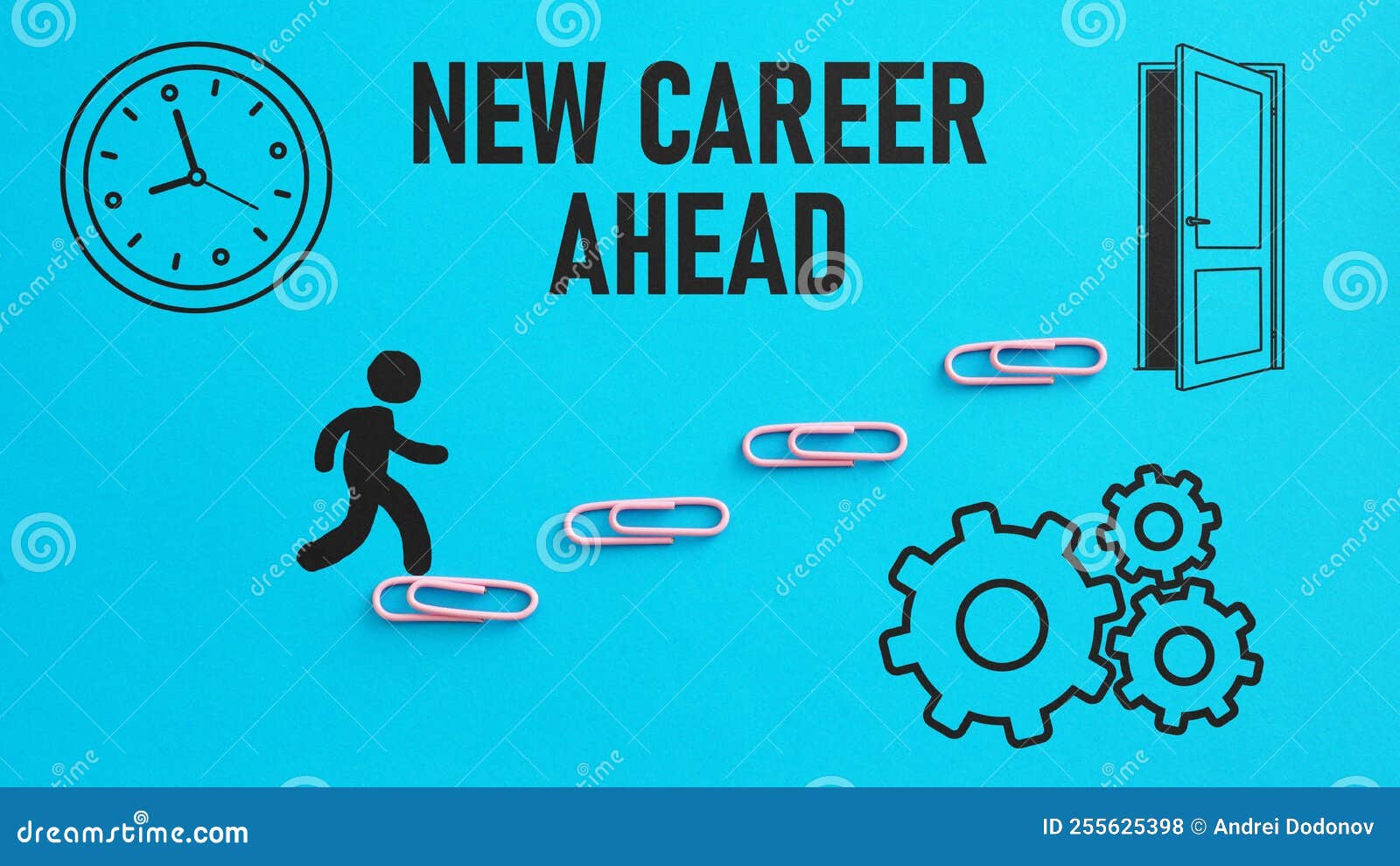 New Career Ahead is Shown Using the Text Stock Photo - Image of ... New Career Ahead is Shown Using the Text Stock Photo - Image of ...