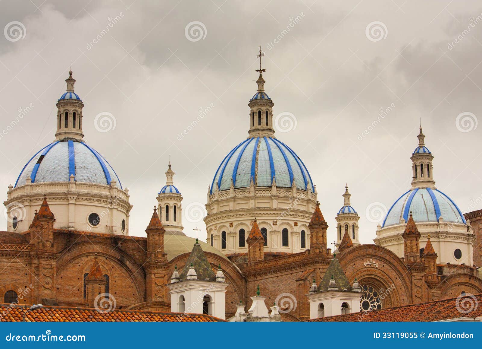 New Cathedral Cuenca Ecuador Stock Image - Image of culture, scenic ...