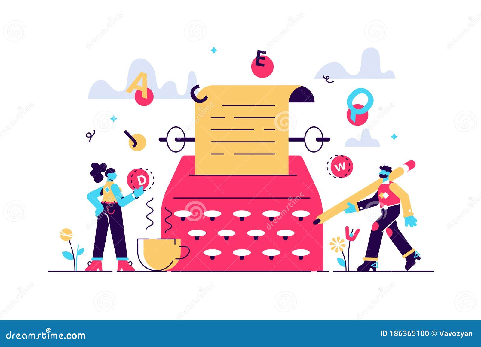 Story Vector Illustration. Flat Tiny Stock Vector - Illustration of ...