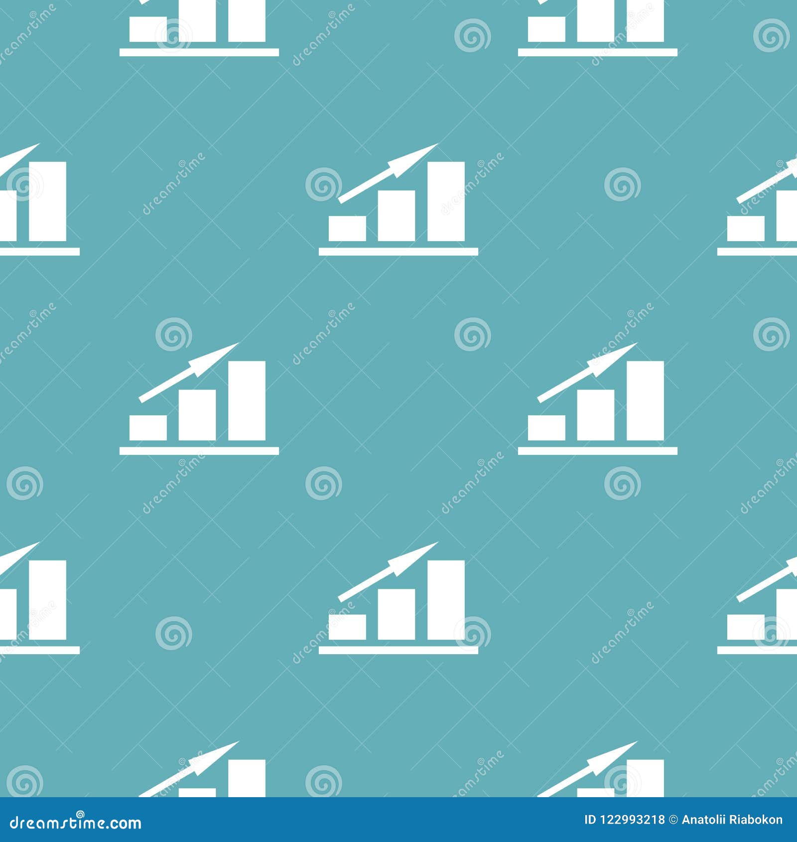 New Chart Pattern Seamless Blue Stock Illustration - Illustration of ...