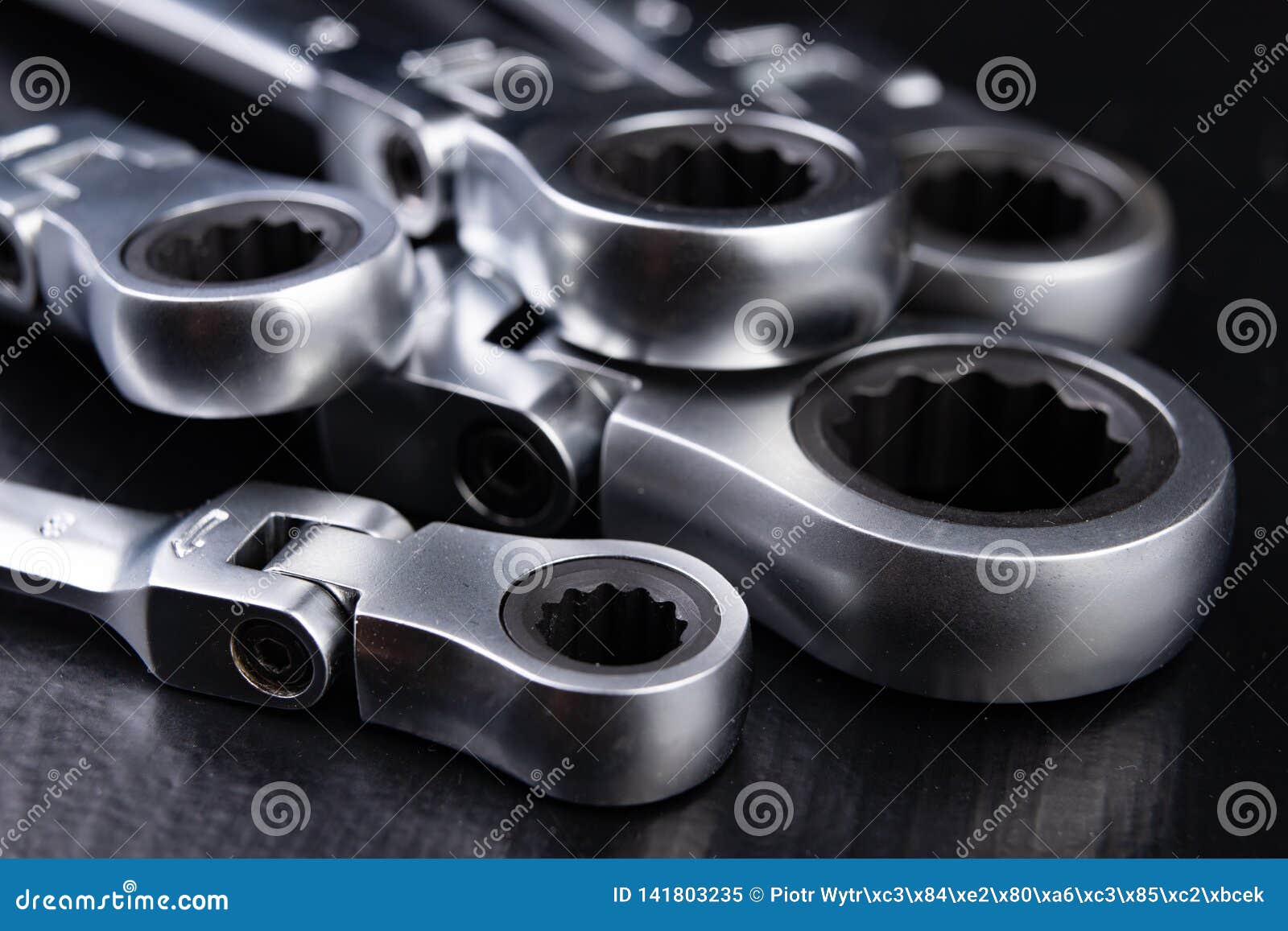 New Chrome-plated Key Ring with Latch. Accessories for a Mechanic on a ...