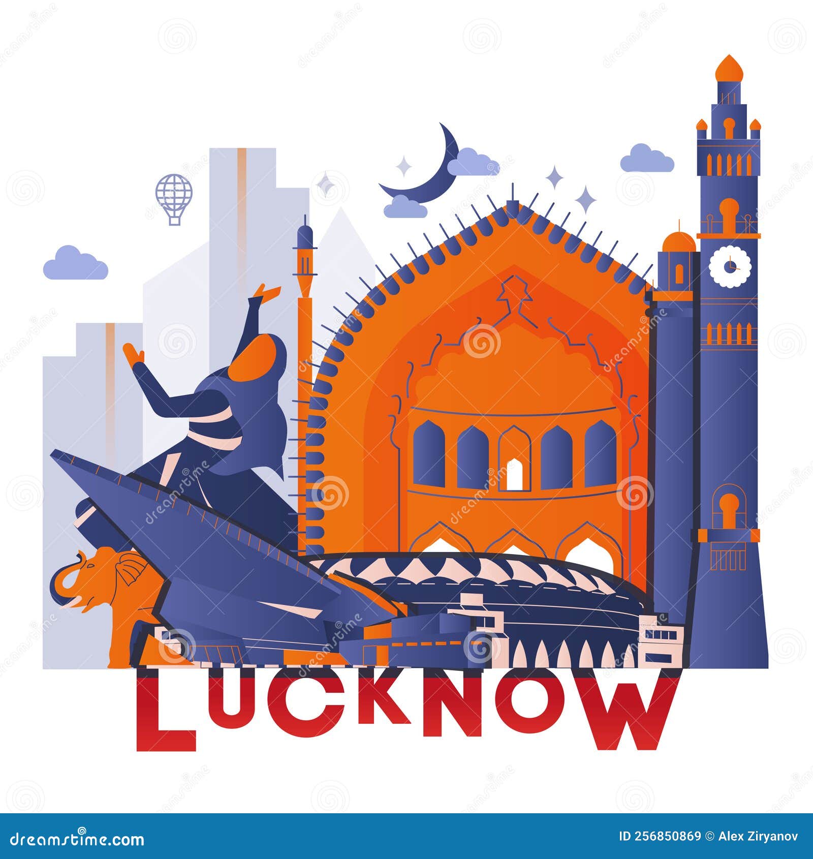Lucknow Map. Detailed Map Of Lucknow City Administrative Area ...
